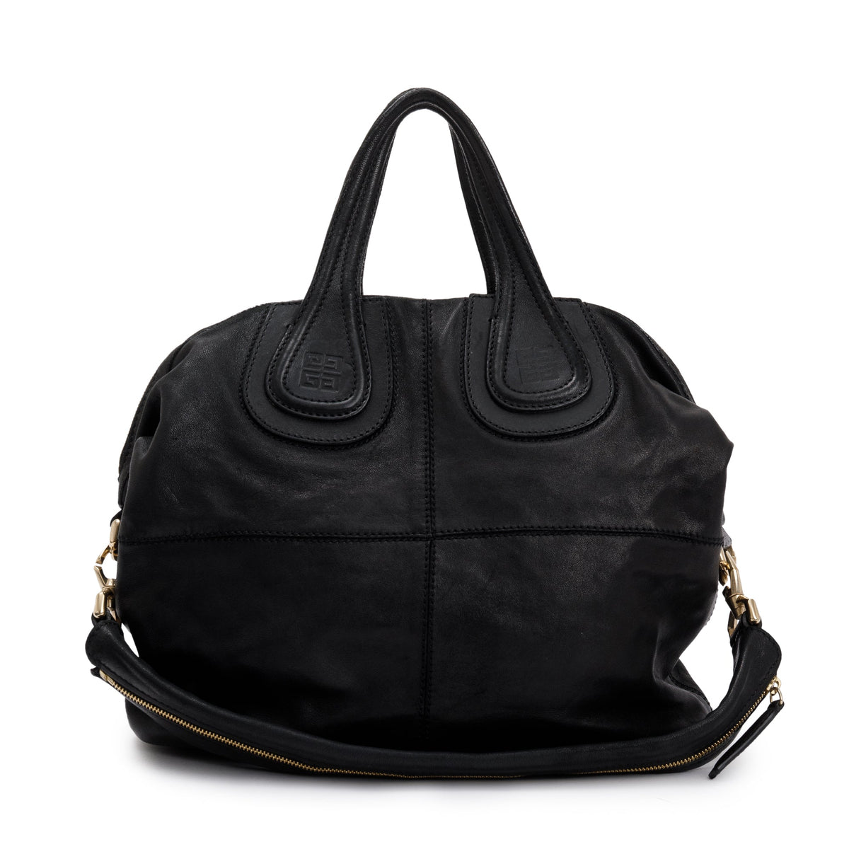 Givenchy Black Calfskin Leather Nightingale Tote w/ Strap – OLIVER'S