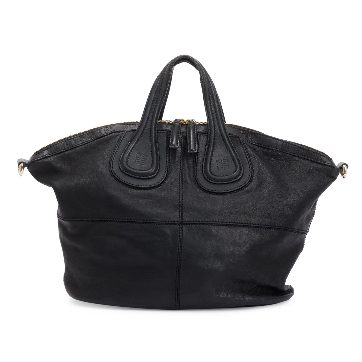 Givenchy Black Calfskin Leather Nightingale Tote w/ Strap – OLIVER'S