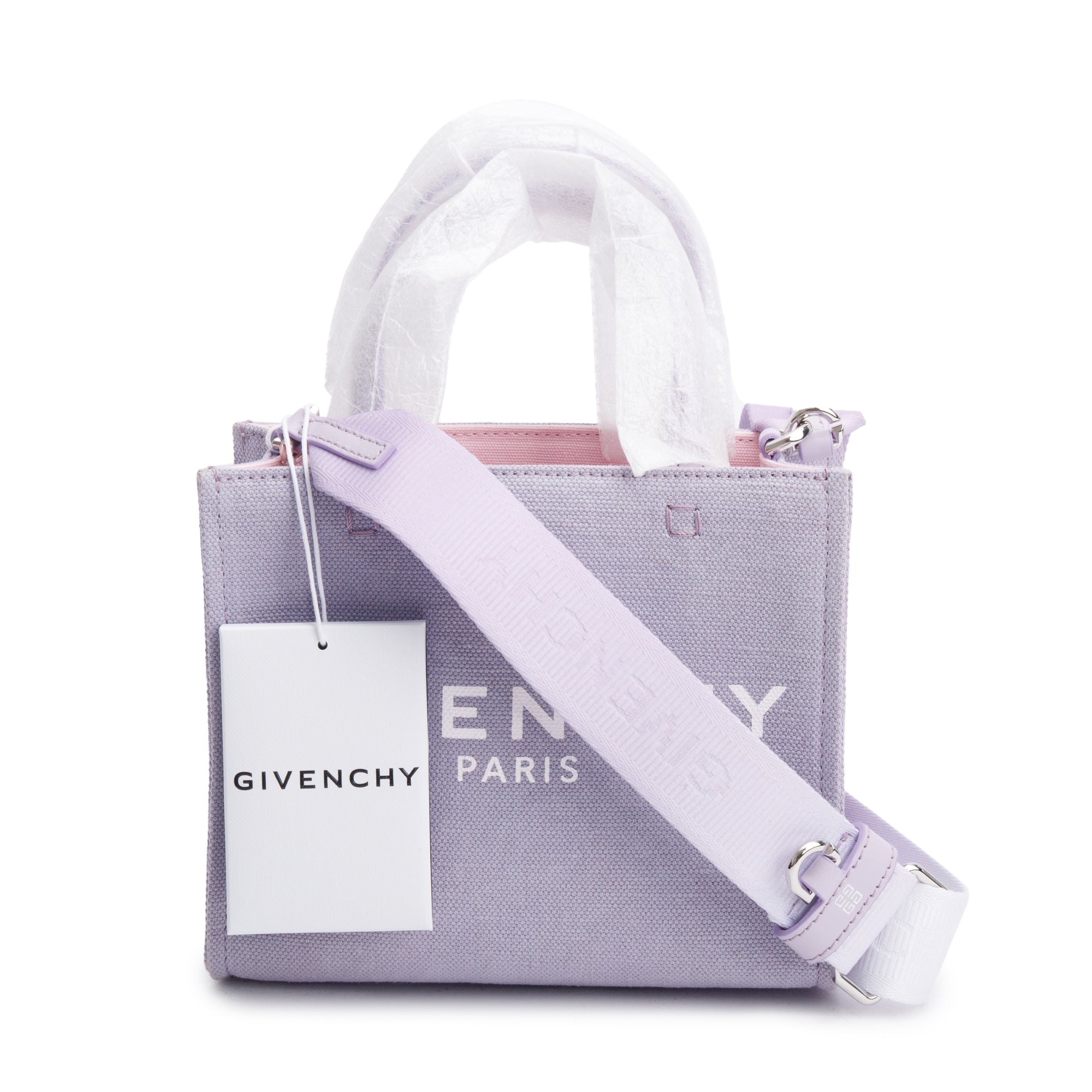 Givenchy Purple Canvas Mini G Shopping Tote w/ Strap – OLIVER'S