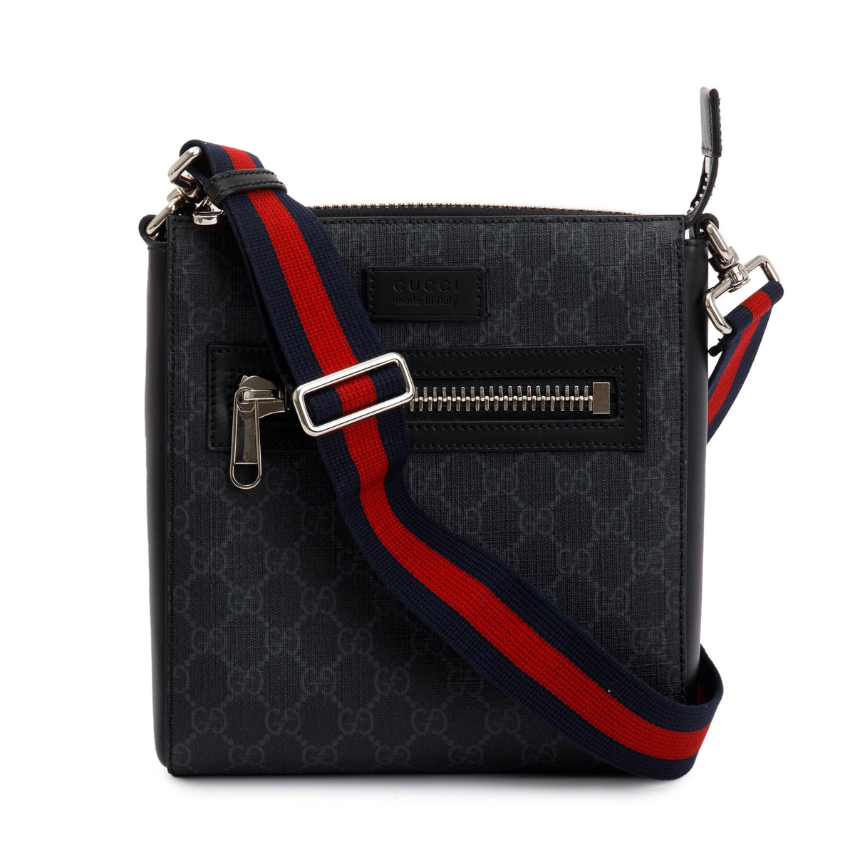 Gucci Black GG Supreme Small Messenger Bag w/ Box – OLIVER'S