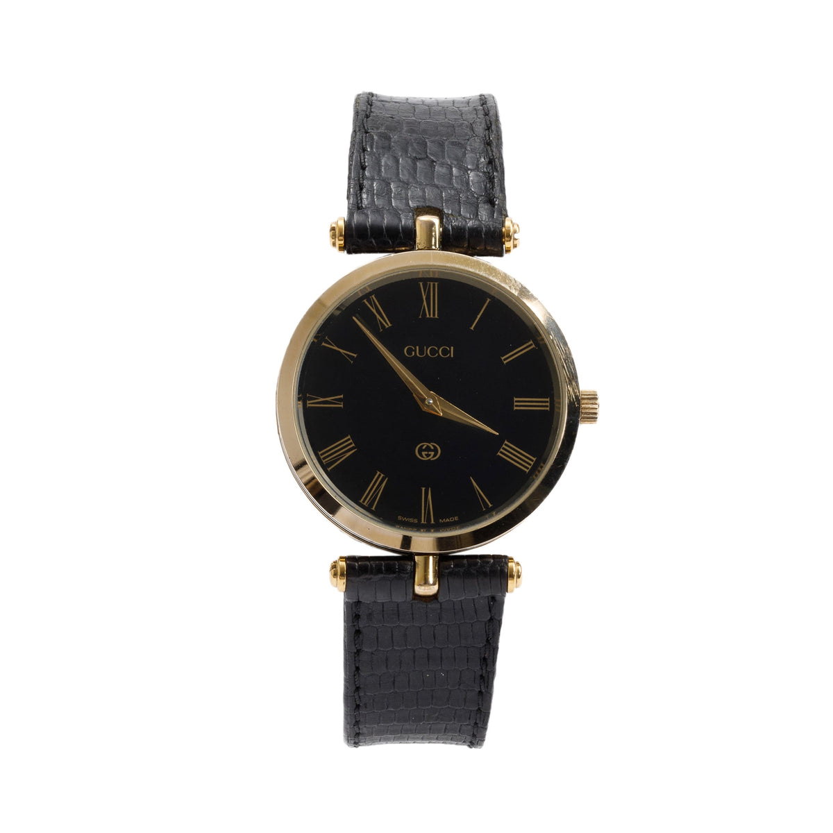 Gucci Gold Plated Stainless Steel 2000M 30 MM Watch w/ Box – OLIVER'S