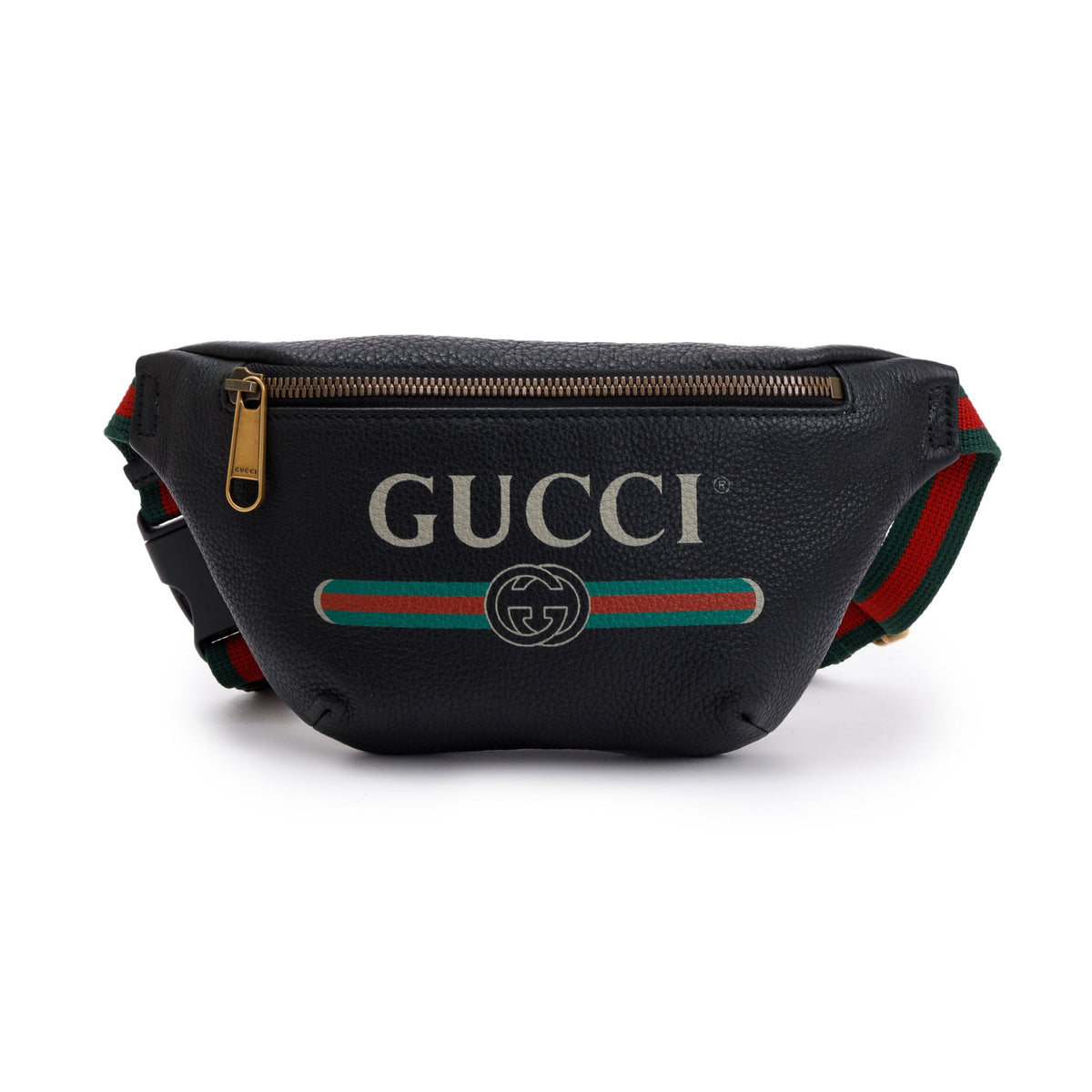 Gucci Small Logo Print Leather Belt Bag – OLIVER'S