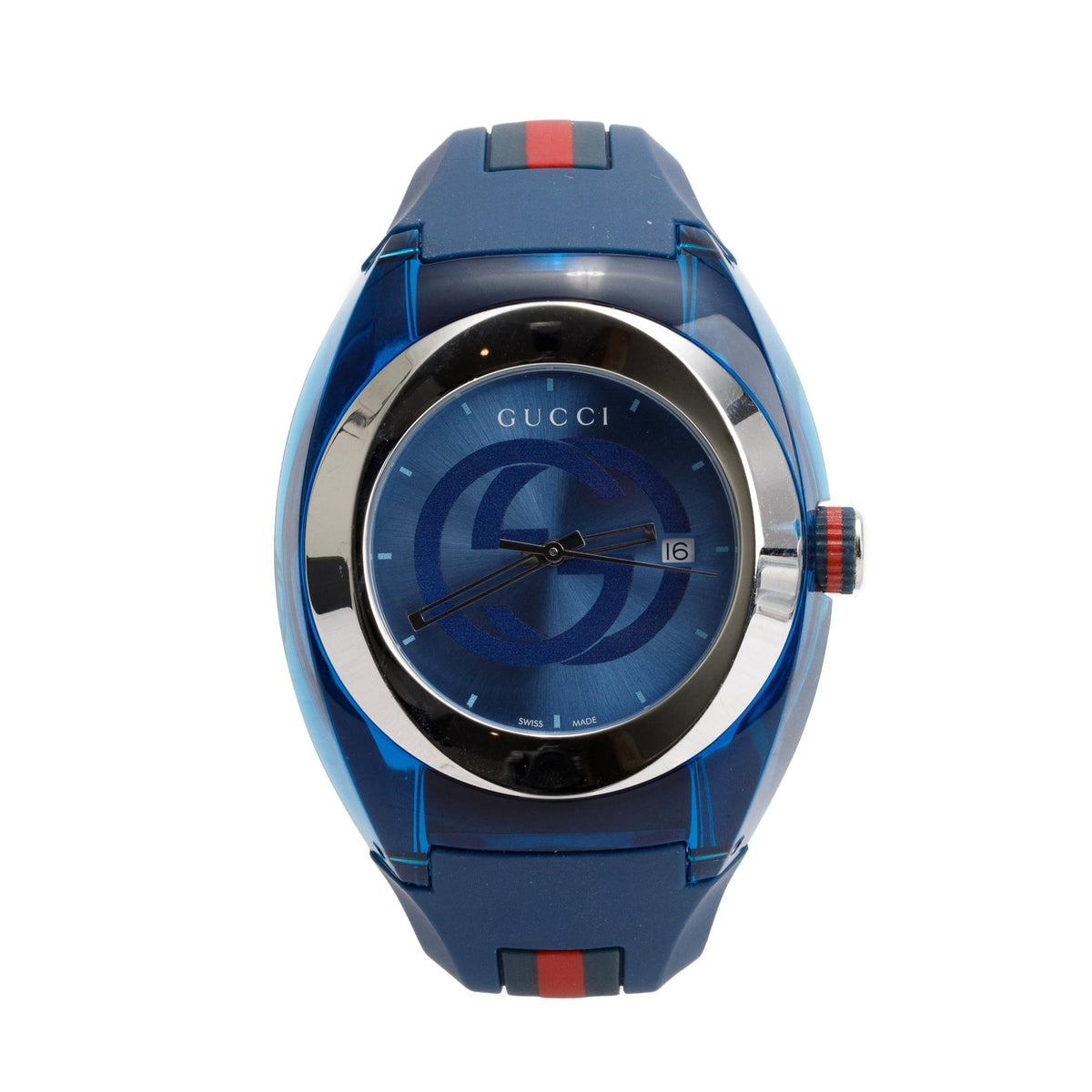Gucci Stainless Steel Sync XXL 46 MM Watch w/ Box – OLIVER'S