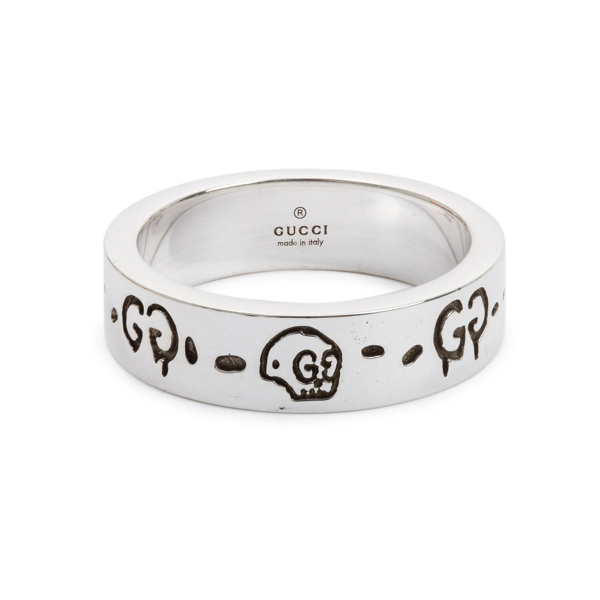 Gucci Sterling Silver Ghost Ring, Size 17 7.75 w/ Box – OLIVER'S
