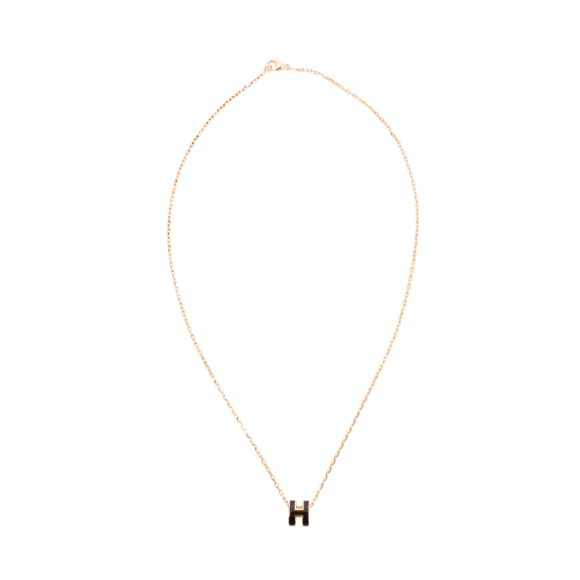 Hermes Mini Pop H Pendant Necklace w/ Box – OLIVER'S