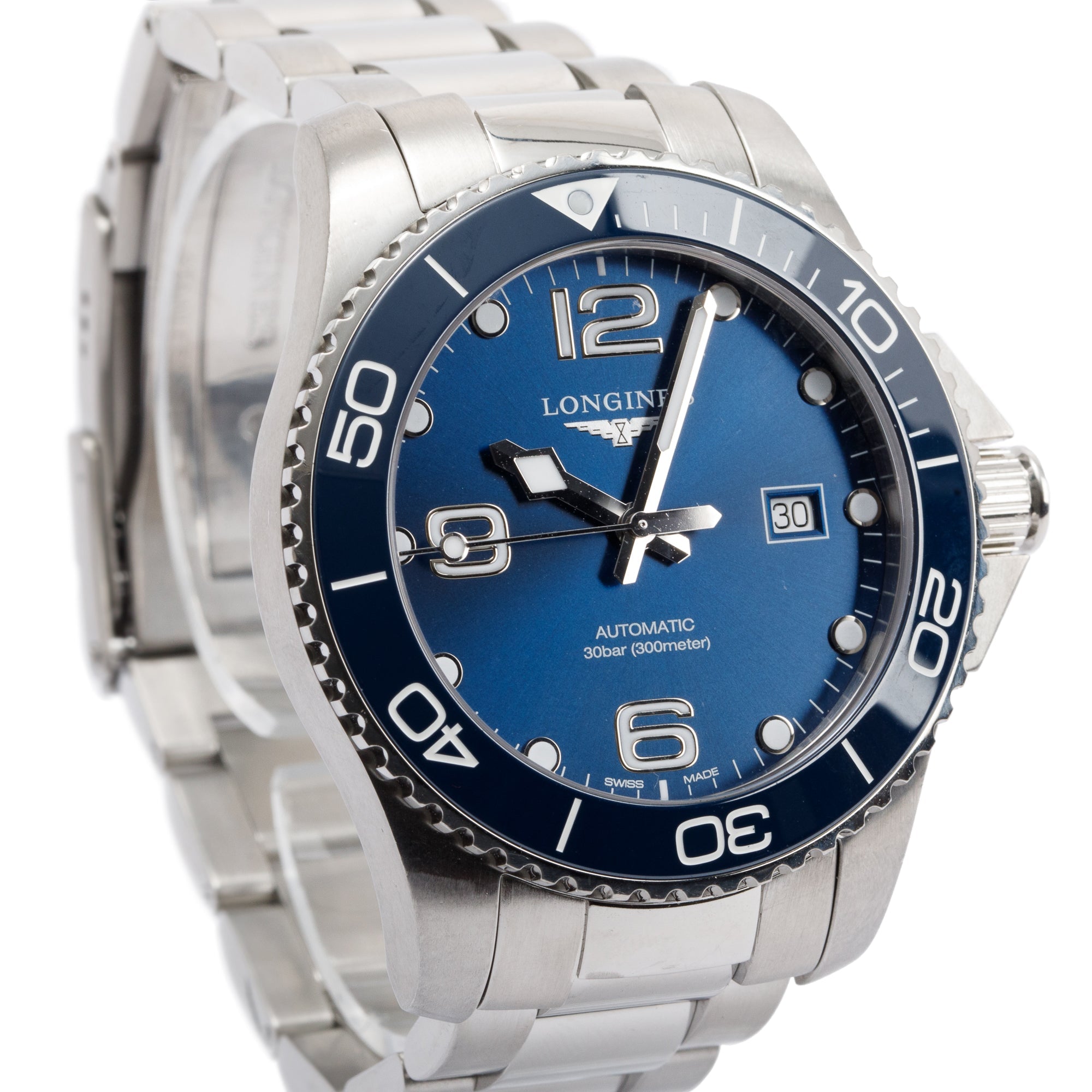 Longines Stainless Steel HydroConquest 43 MM Automatic Watch – OLIVER'S