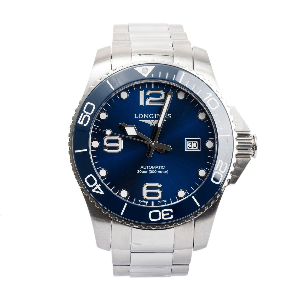 Longines Stainless Steel HydroConquest 43 MM Automatic Watch – OLIVER'S