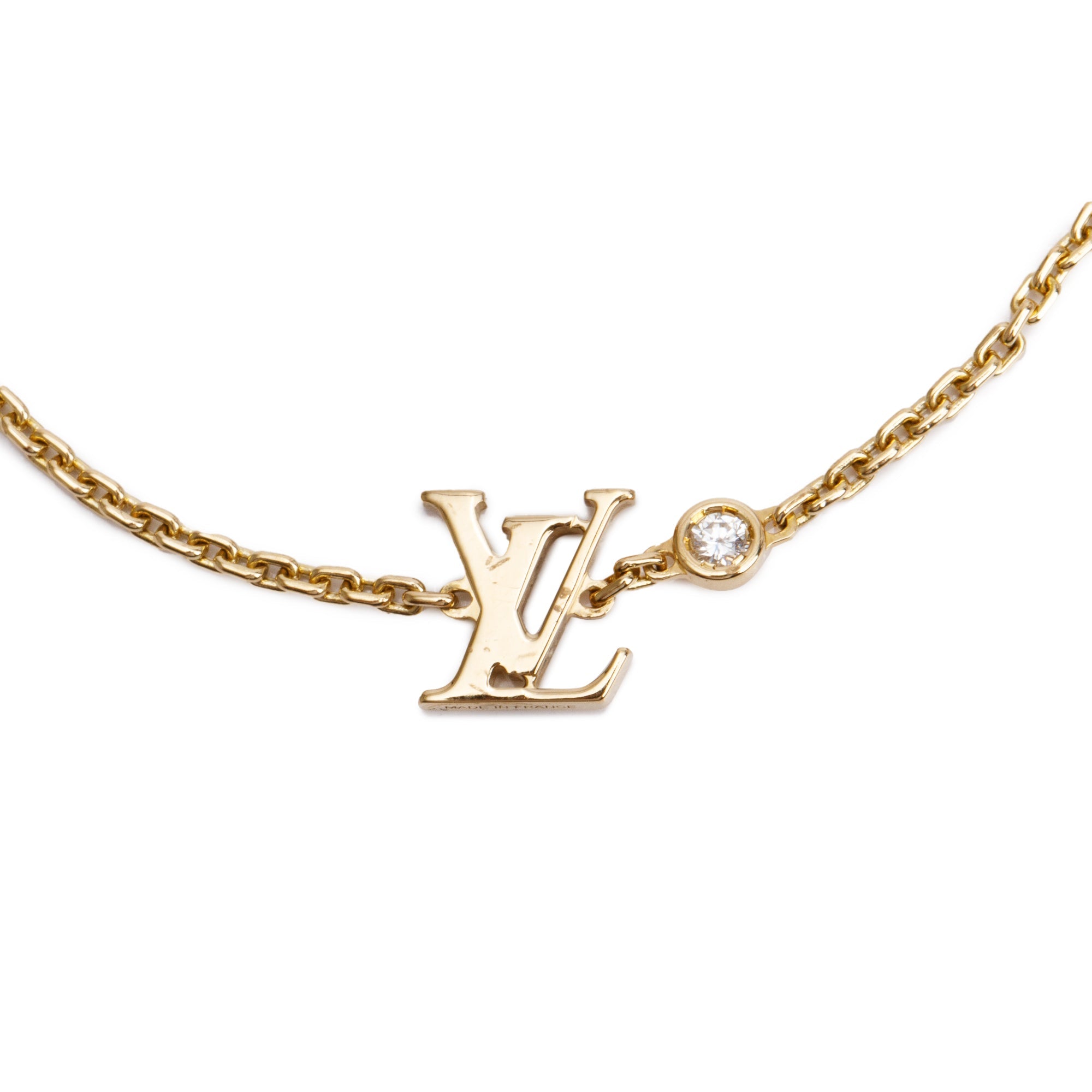 Louis Vuitton 18k Yellow Gold Diamond Idylle Blossom LV Bracelet w/ Bo ...