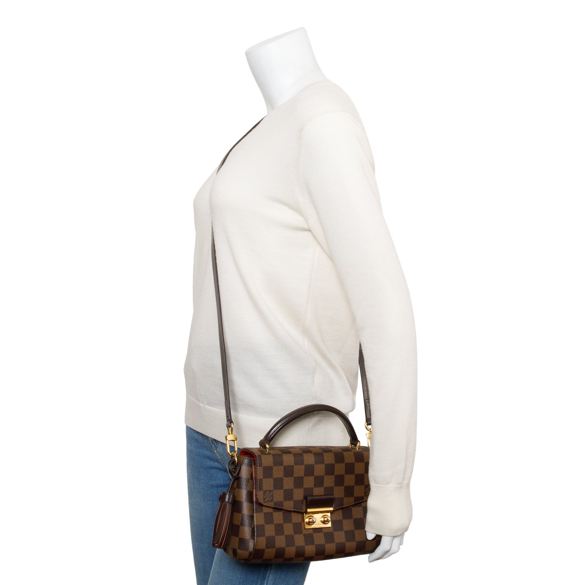Louis Vuitton 2020 Damier Ebene Croisette w/ Box – OLIVER'S