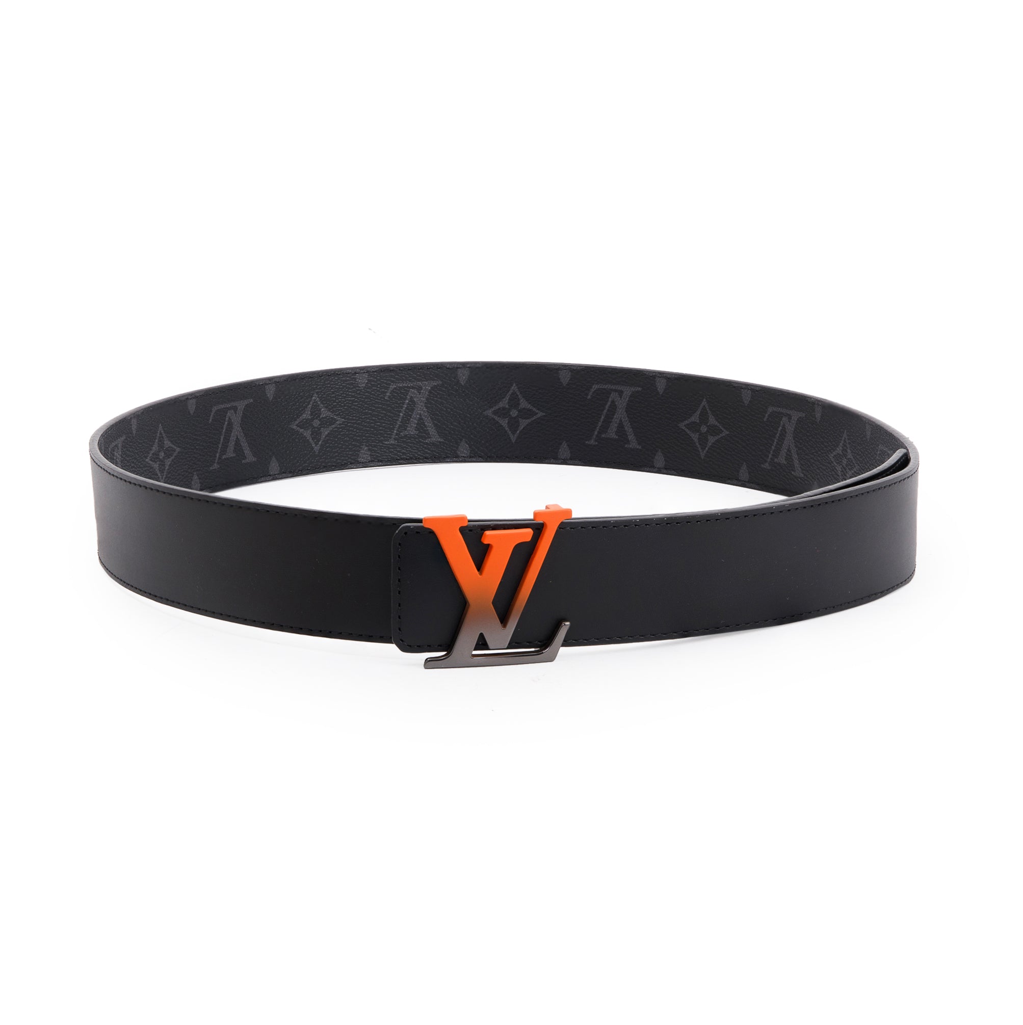 Louis Vuitton 2020 Monogram Eclipse & Black Leather Spray LV Initiales ...