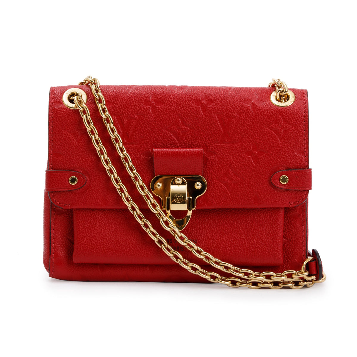 Louis Vuitton 2020 Red Monogram Empreinte Leather Vavin BB – OLIVER'S