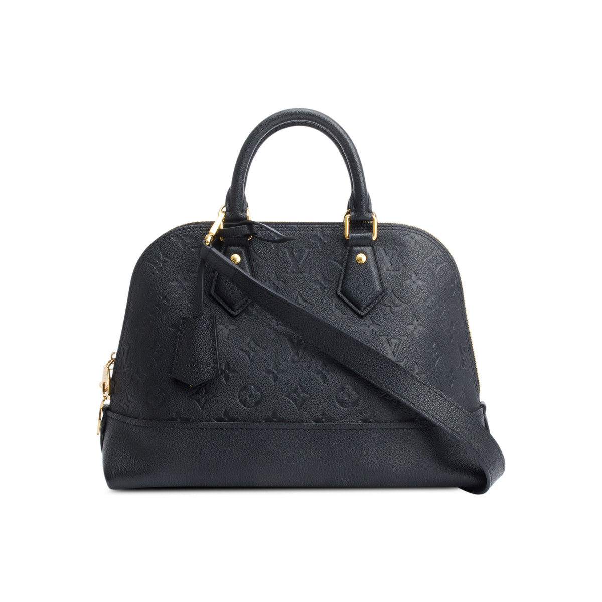 Louis Vuitton 2021 Black Monogram Empreinte Neo Alma PM w/ Strap & Rec ...