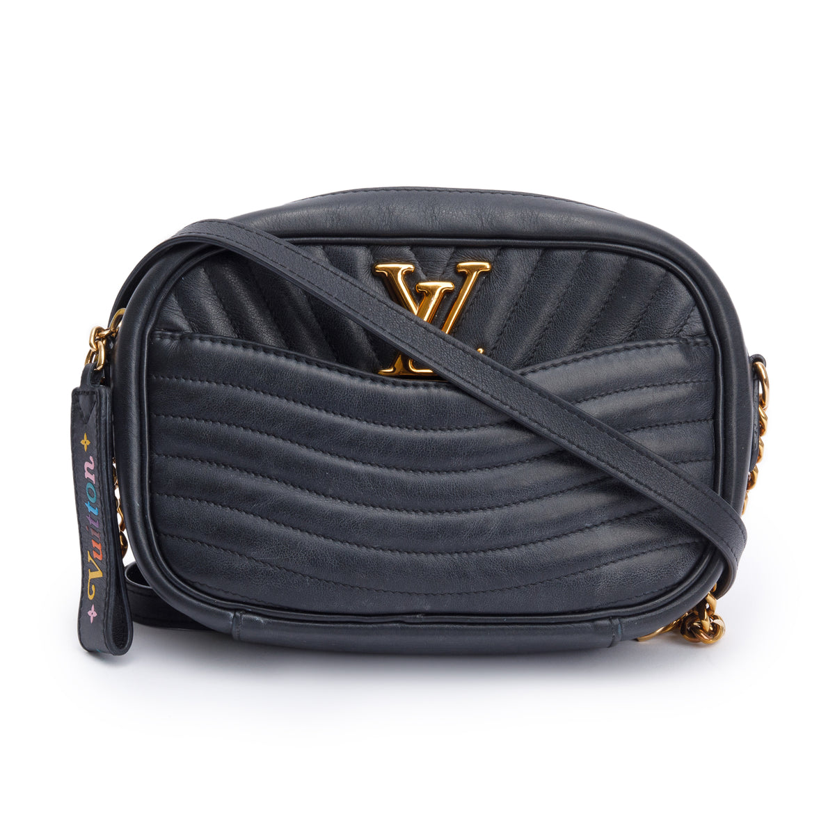 Louis Vuitton Black Calfskin Leather New Wave Camera Bag w/ Box – OLIVER'S