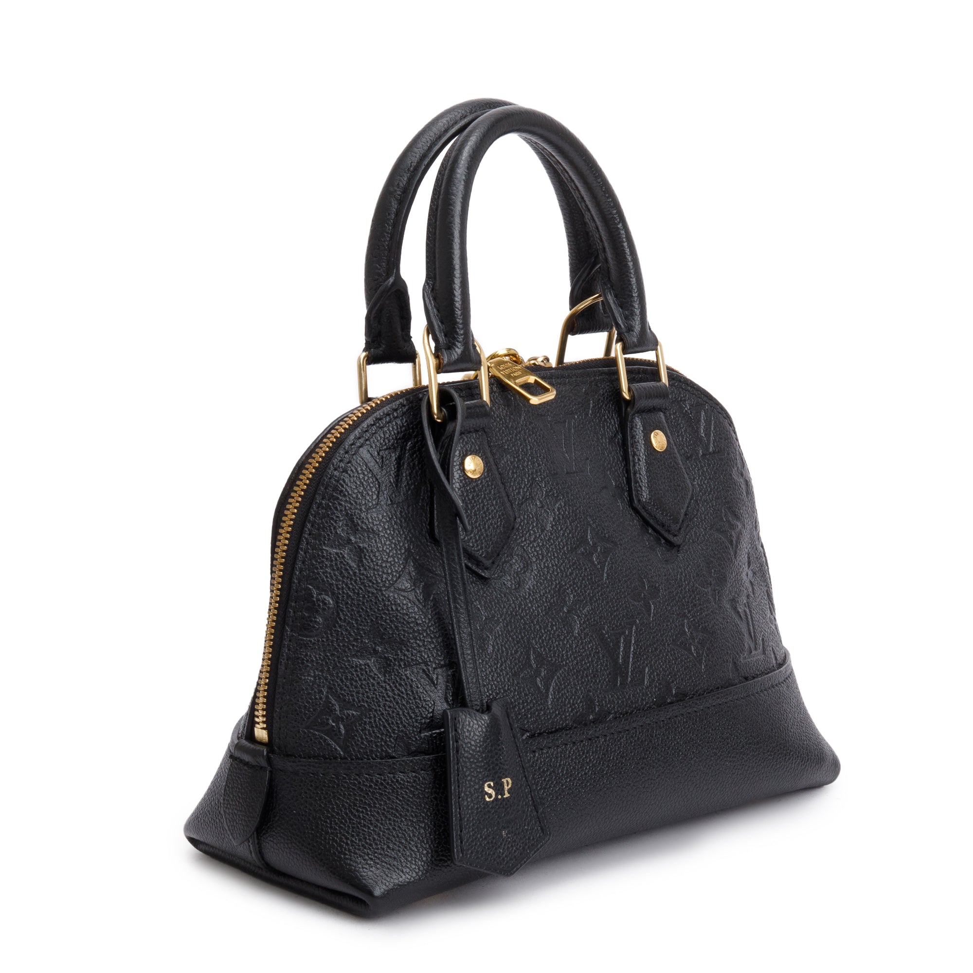 Louis Vuitton Black Monogram Empreinte Neo Alma BB w/ Strap – OLIVER'S