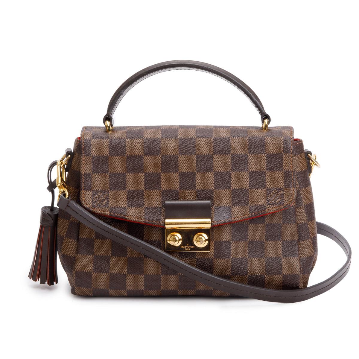 Louis Vuitton Damier Ebene Croisette Bag w/ Strap – OLIVER'S