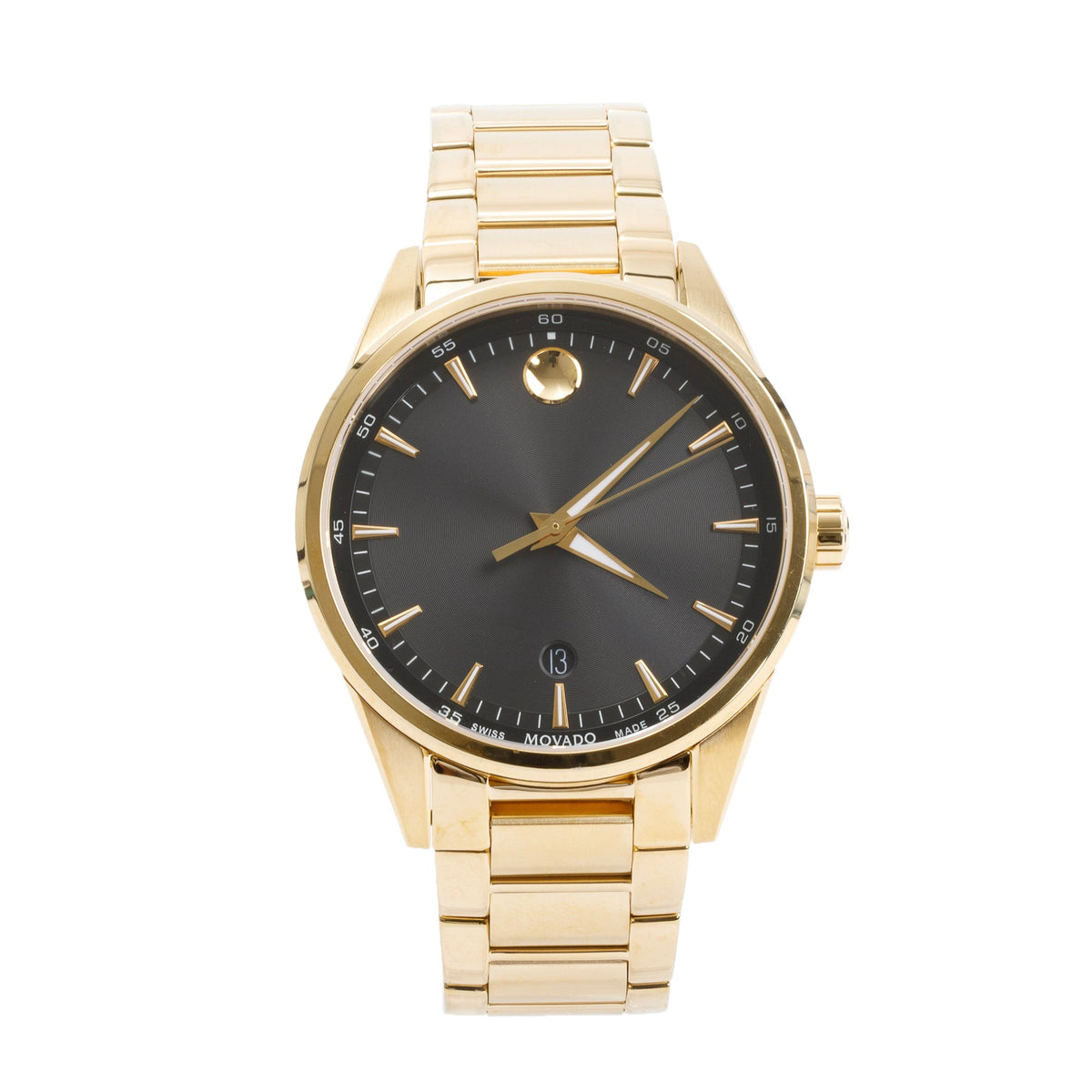 Movado Gold Plated Stainless Steel Stratus 40 MM Quartz Watch – OLIVER'S