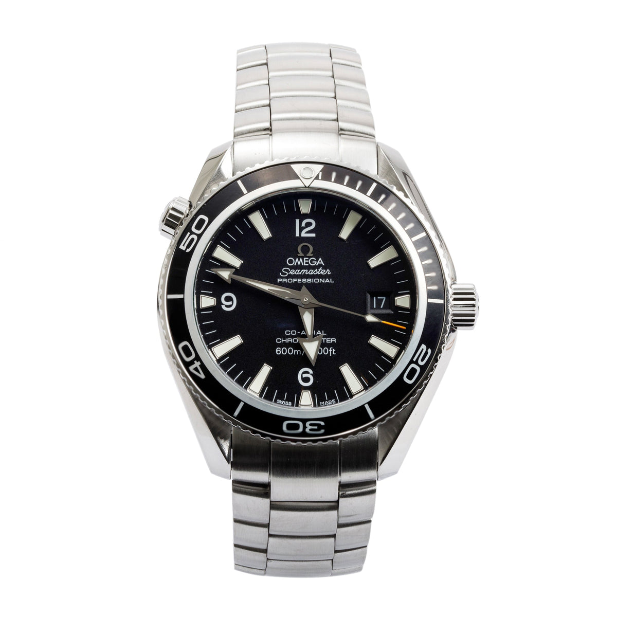 Omega Stainless Steel Seamaster Planet Ocean 42 MM Automatic Watch w ...