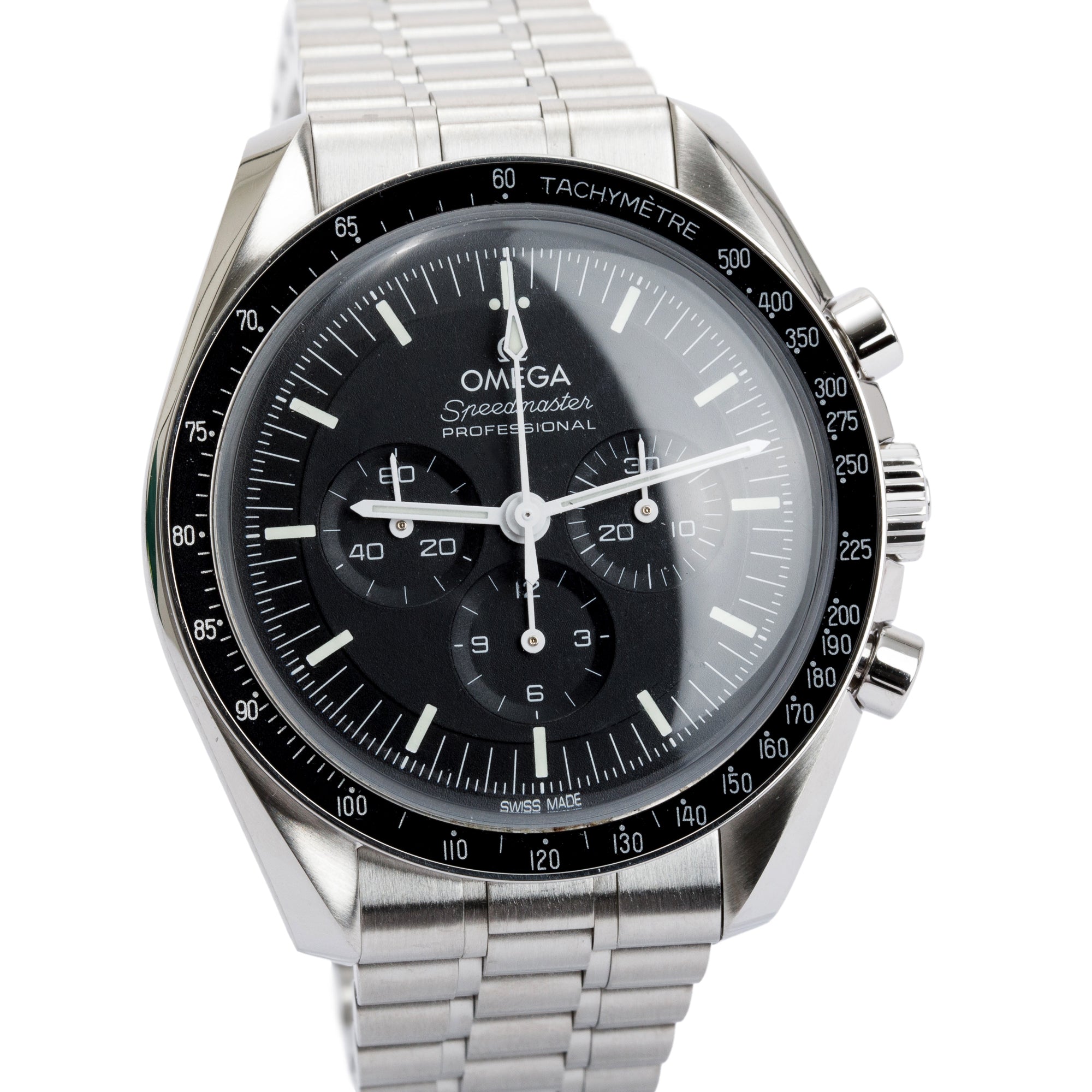 Omega Stainless Steel Speedmaster Moonwatch Professional Co-Axial Mast ...