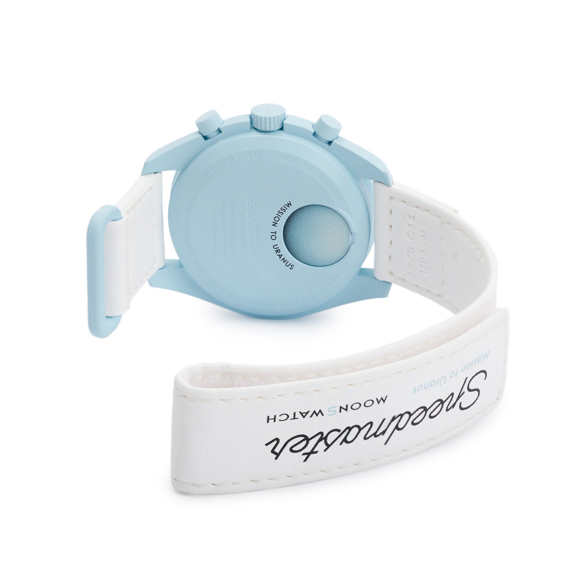 Omega X Swatch 2023 Bioceramic Mission to Uranus MoonSwatch w/ Box & P ...