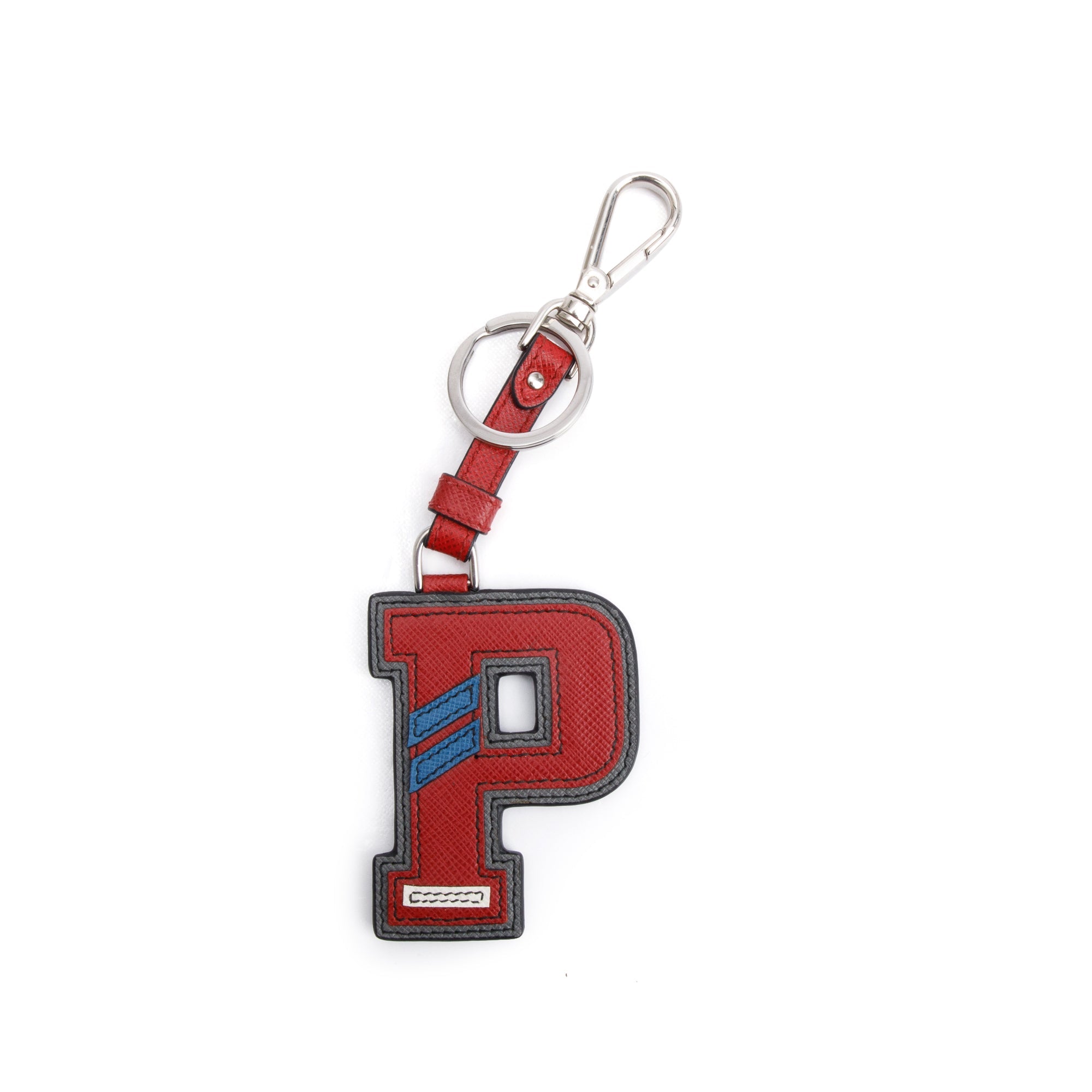 Prada Red Saffiano Leather Letter P Keychain – OLIVER'S