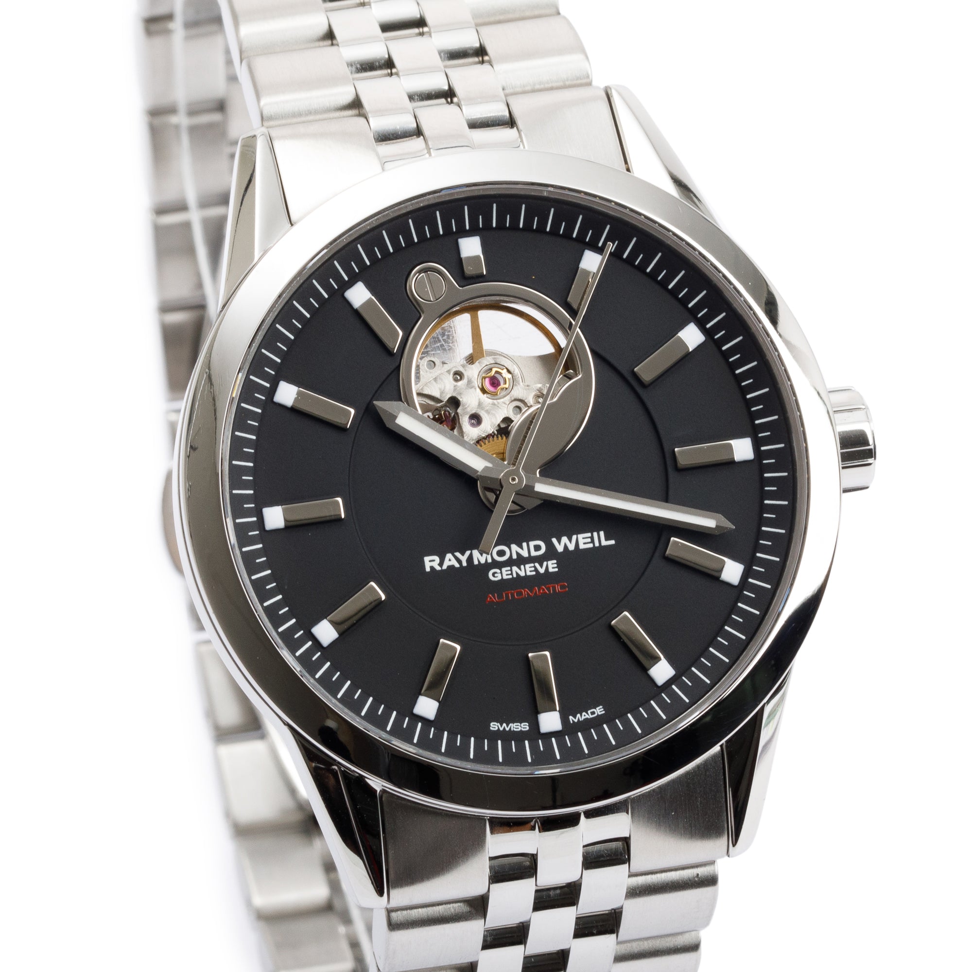 Raymond Weil Stainless Steel Freelancer 42 MM Automatic Watch – OLIVER'S