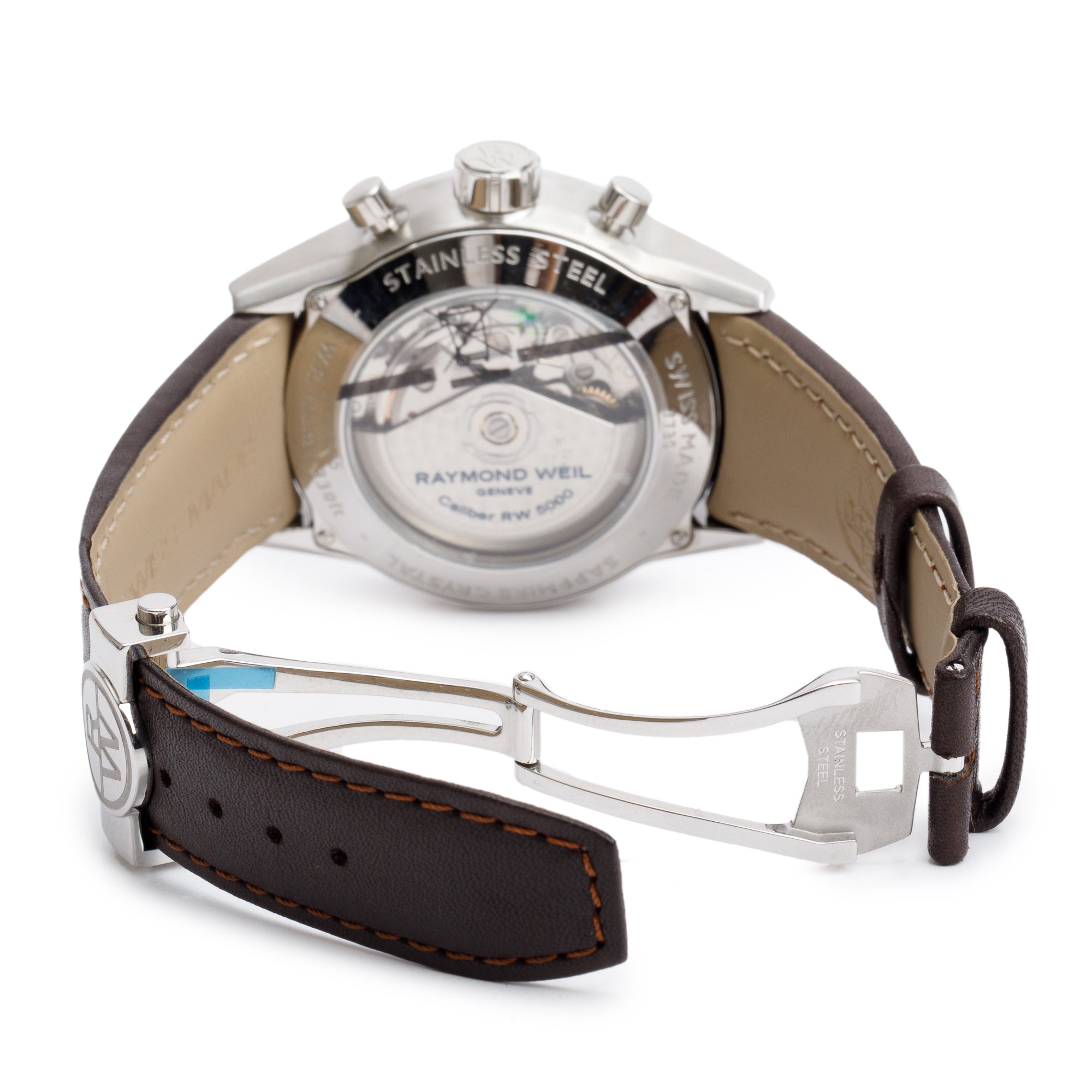 Raymond Weil Stainless Steel Freelancer 42 MM Chronograph Automatic Wa ...