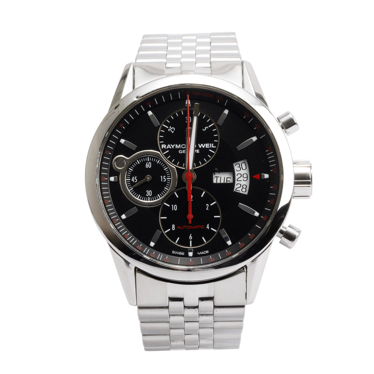 Raymond Weil Stainless Steel Freelancer 42 MM Chronograph Automatic Wa ...
