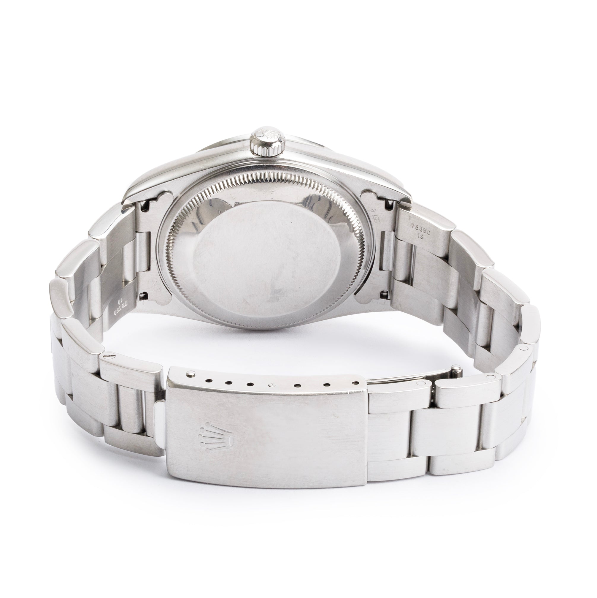 Rolex Stainless Steel Oyster Perpetual Date 34 MM Watch White Dial 152 ...