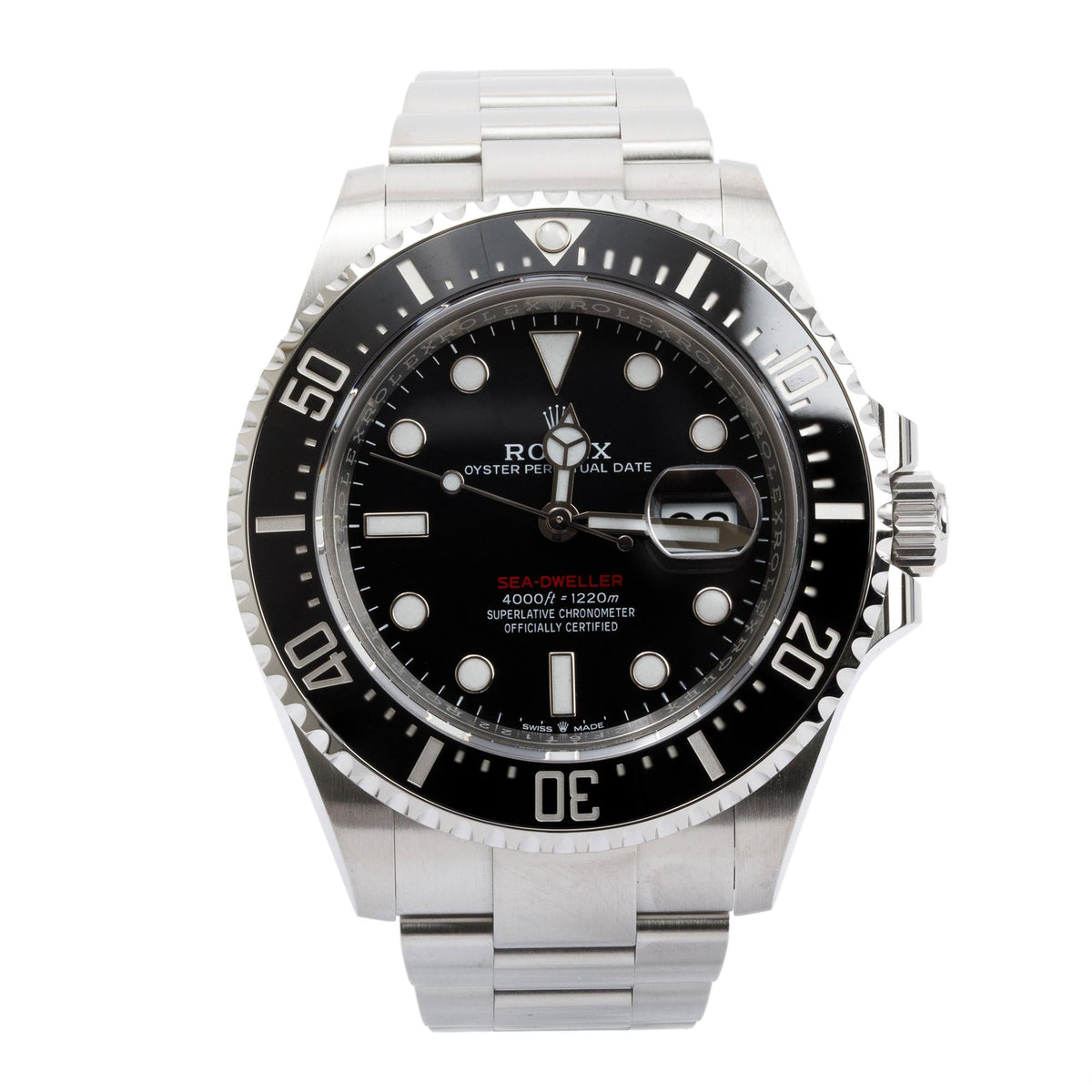 Rolex Stainless Steel Sea-Dweller 43 MM Automatic Watch w/ Papers ...