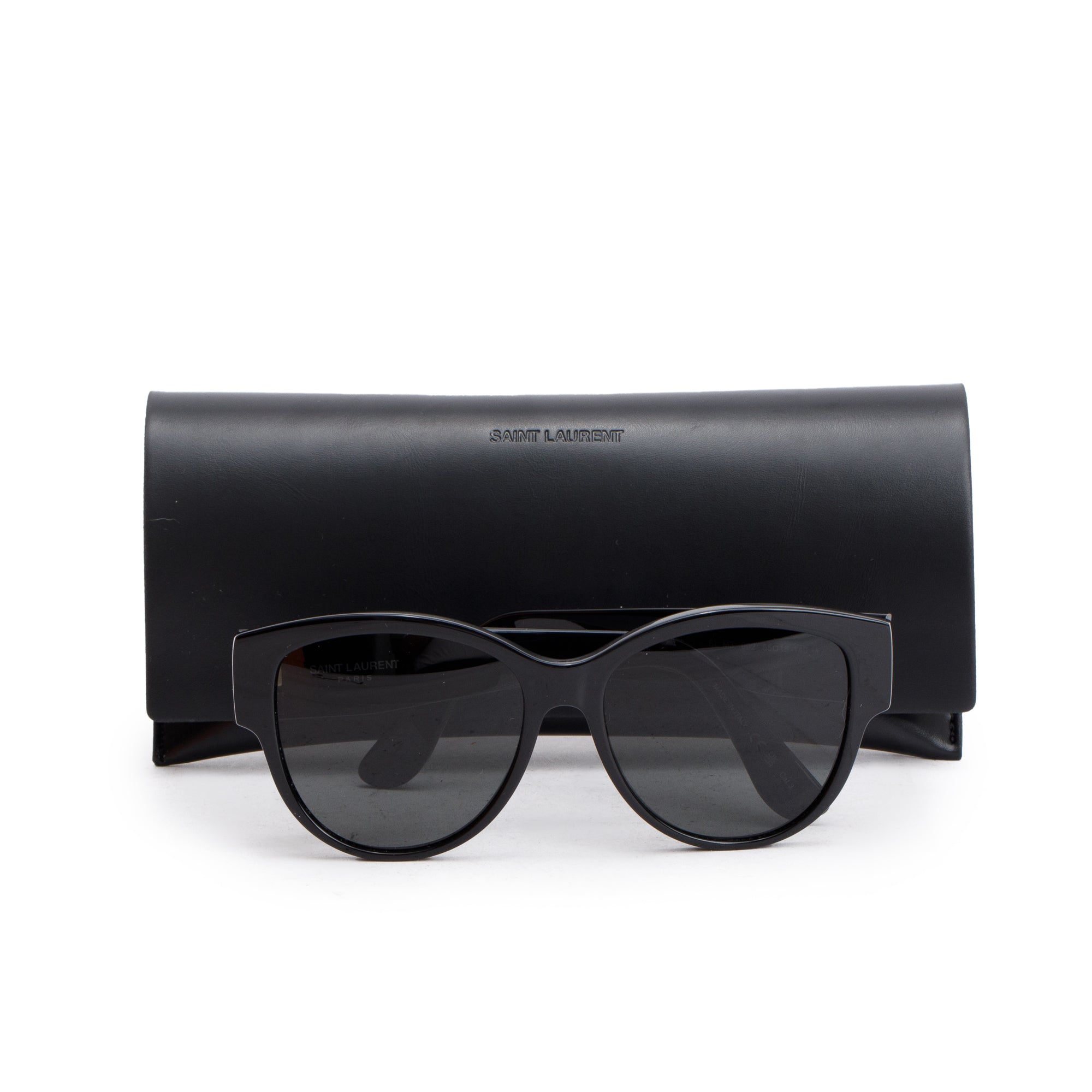 Saint Laurent Black Acetate SL M3 Sunglasses w/ Case – OLIVER'S