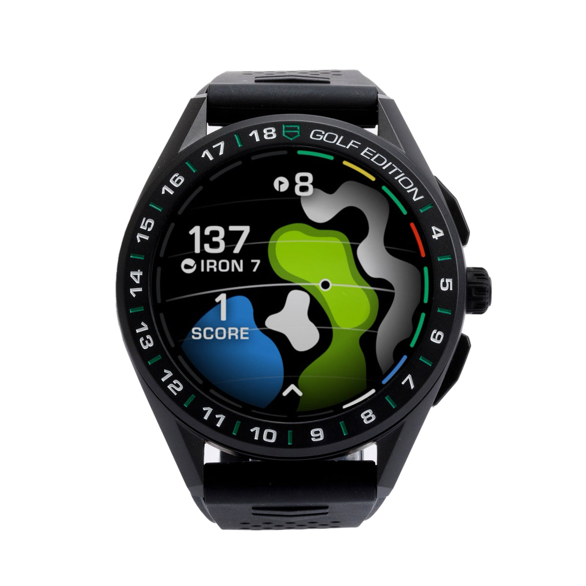 Tag Heuer Black Titanium Connected Golf Edition 45 MM Digital Watch SB ...