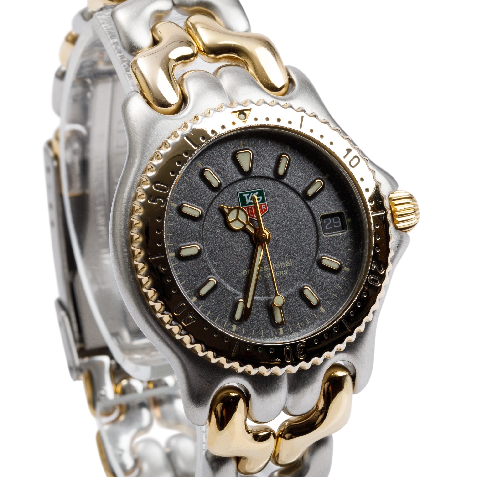 Tag Heuer Two-Tone Stainless Steel Professional Link 38MM Watch WG1220 ...