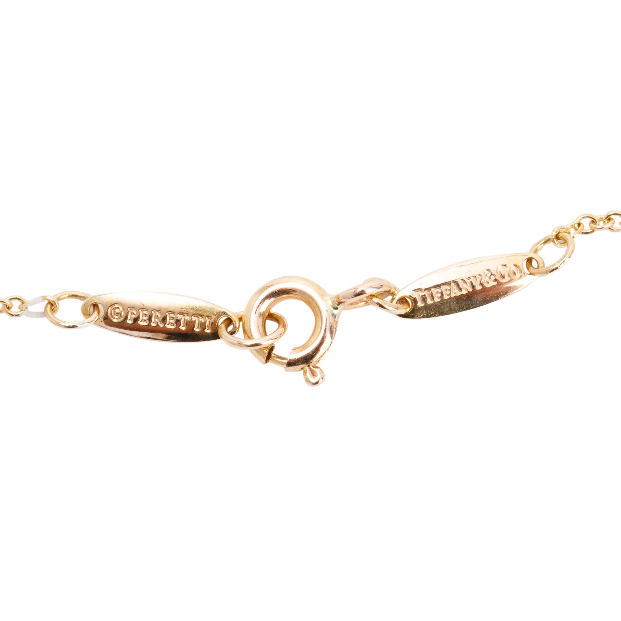 Tiffany & Co. 18k Rose Gold Elsa Peretti Open Heart Pendant Necklace ...