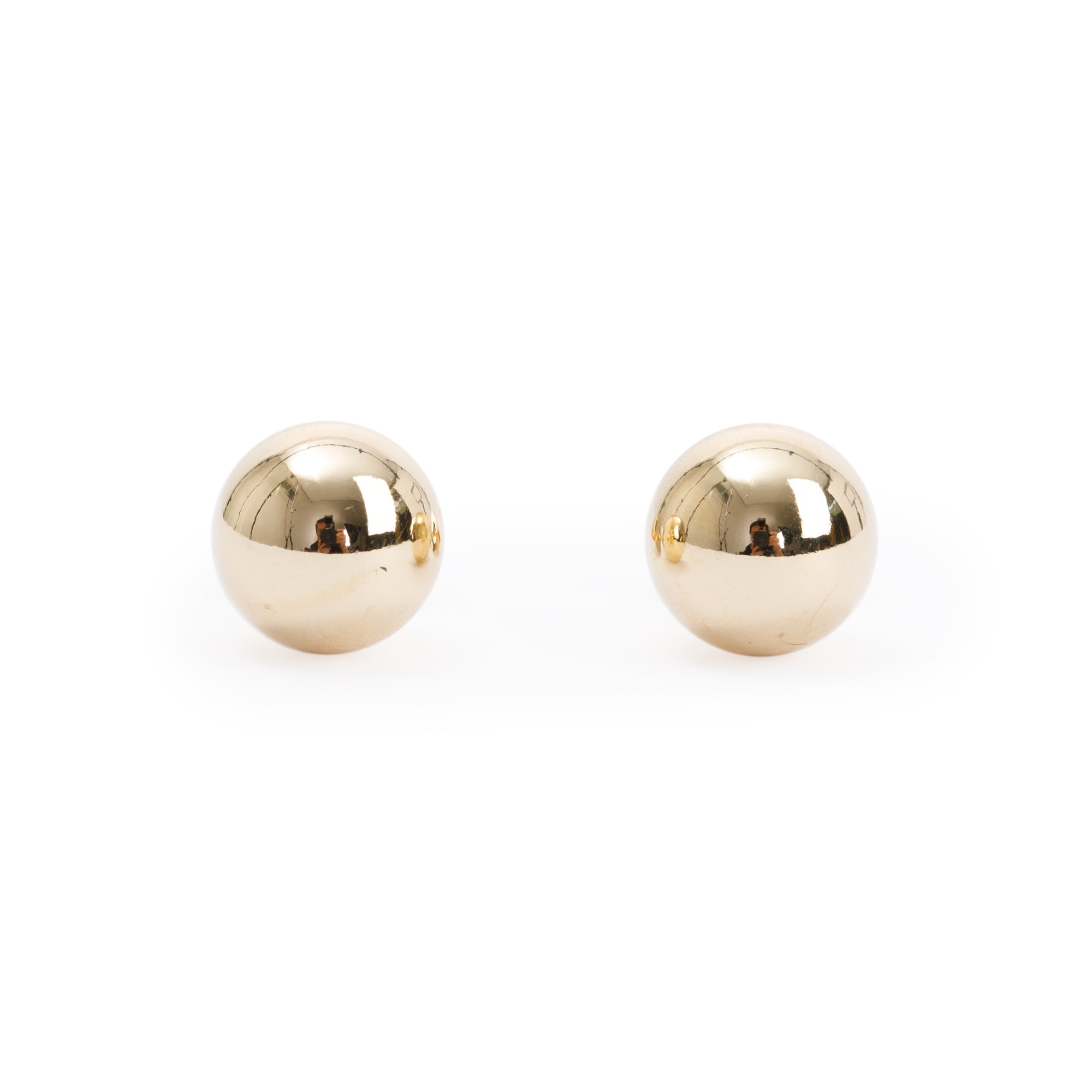 Tiffany & Co. 18k Yellow Gold 8MM HardWear Ball Earrings – OLIVER'S