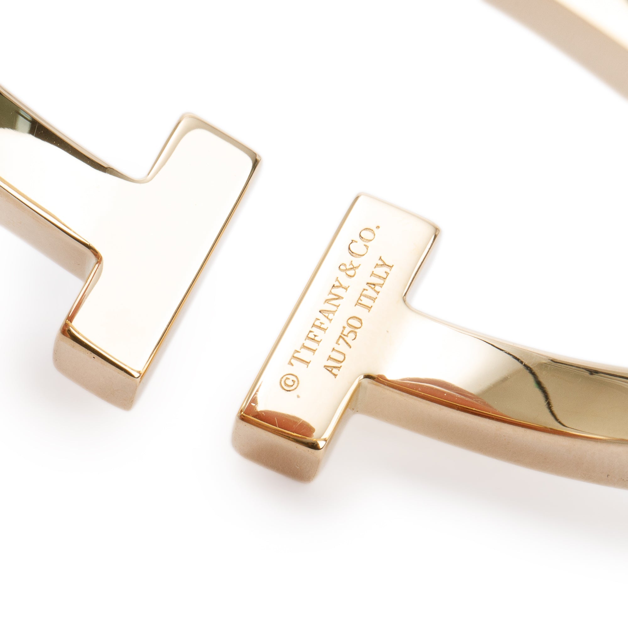 Tiffany & Co. 18k Yellow Gold T Square Bracelet w/ Box – Oliver Jewellery
