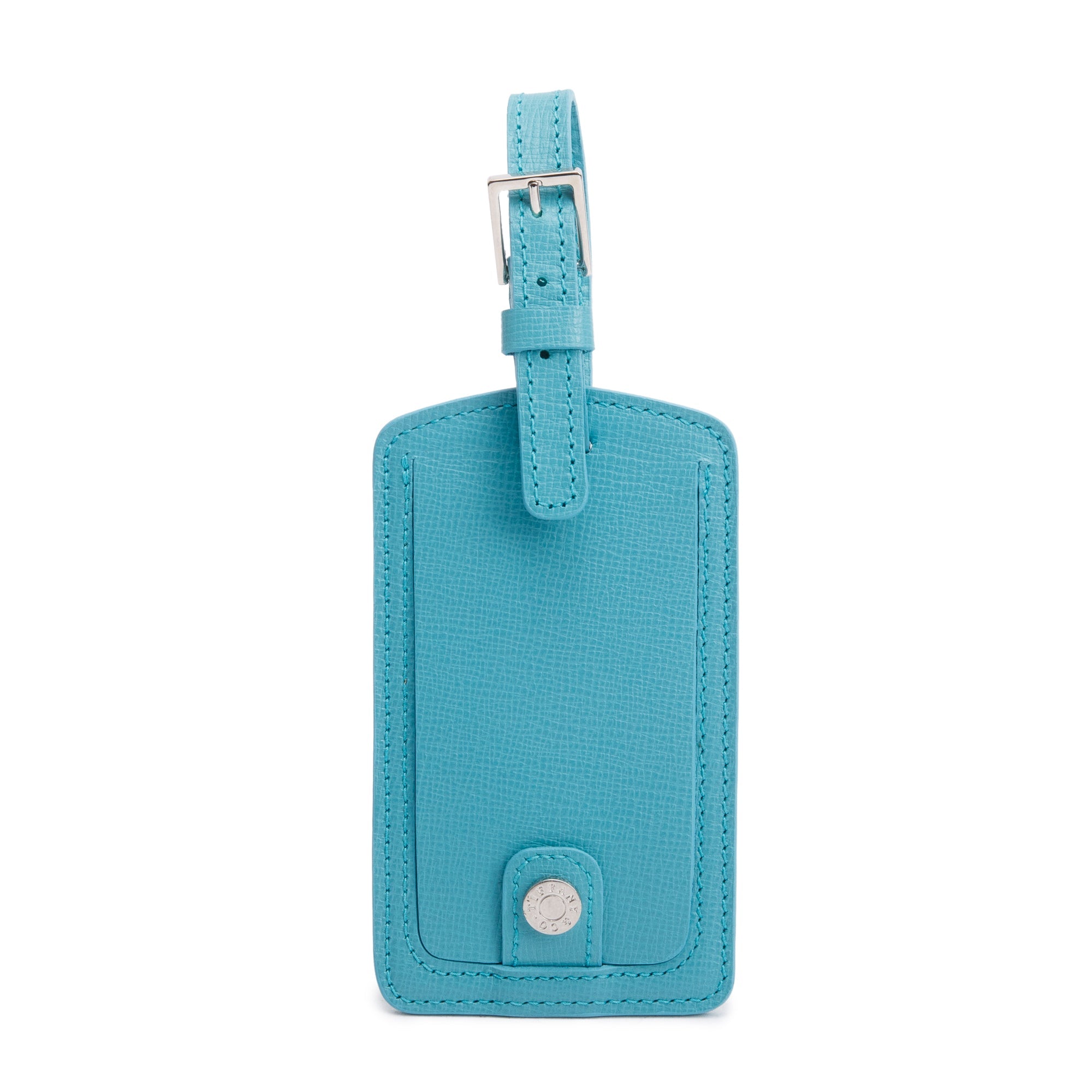Tiffany & Co. Blue Turquoise Leather Luggage Tag – OLIVER'S