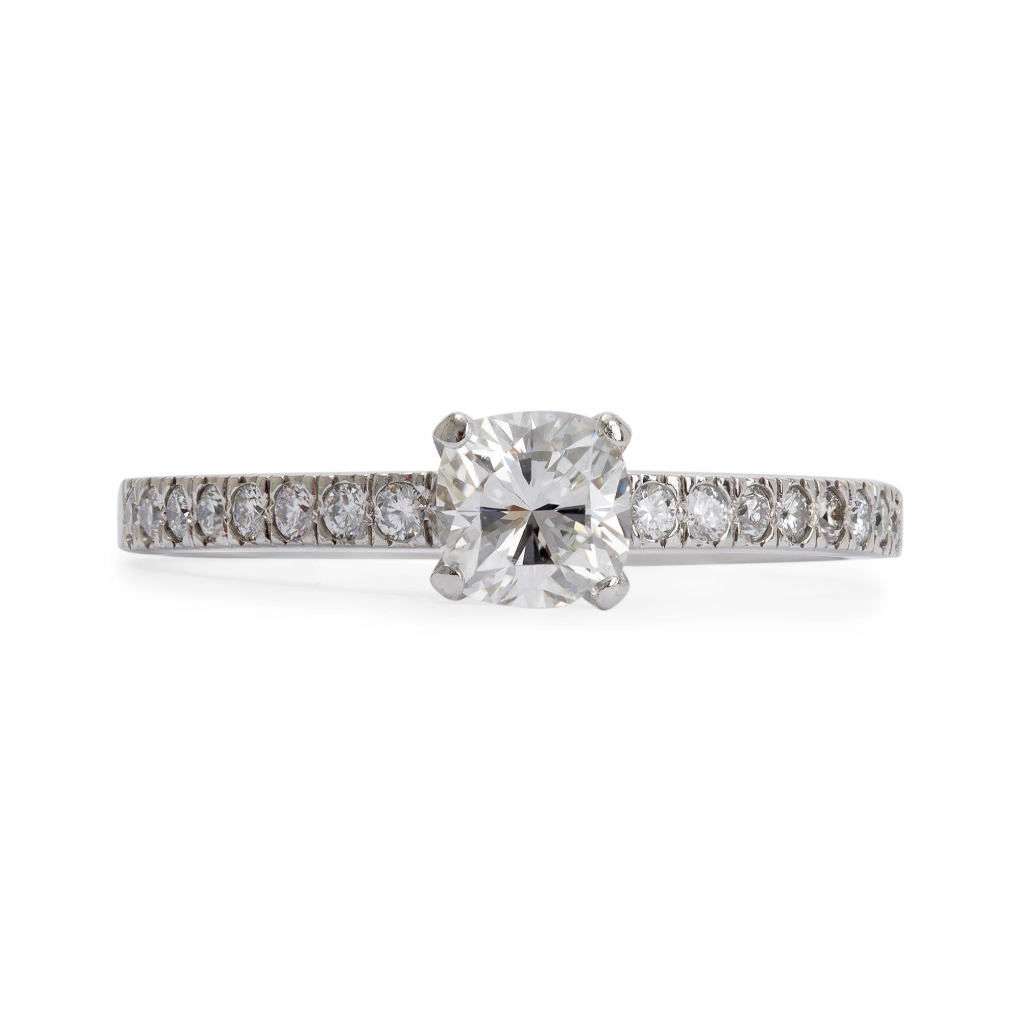Tiffany & Co. Novo 0.51 ct. Cushion Cut Diamond Engagement Ring – OLIVER'S