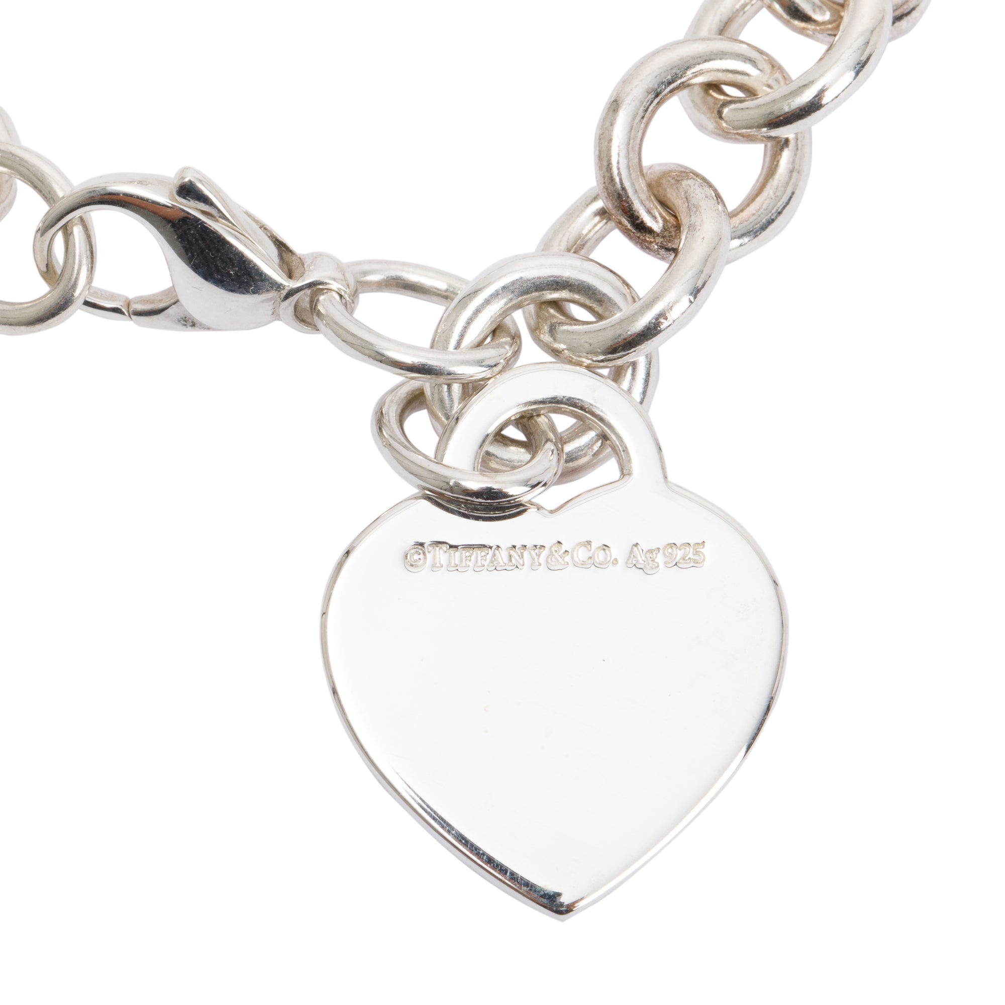 Tiffany & Co. Return to Tiffany Enamel 'Love' Heart Tag Charm Bracelet ...