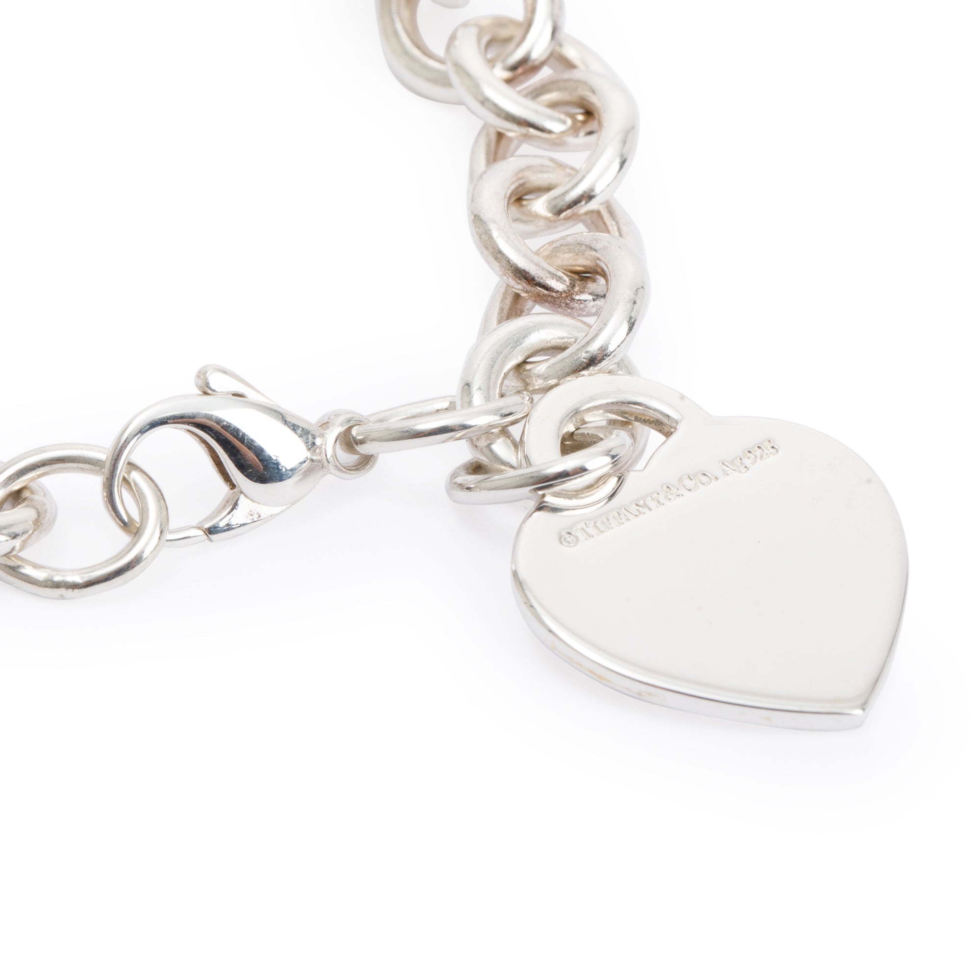 Tiffany & Co. Return to Tiffany Enamel 'Love' Heart Tag Charm Bracelet ...