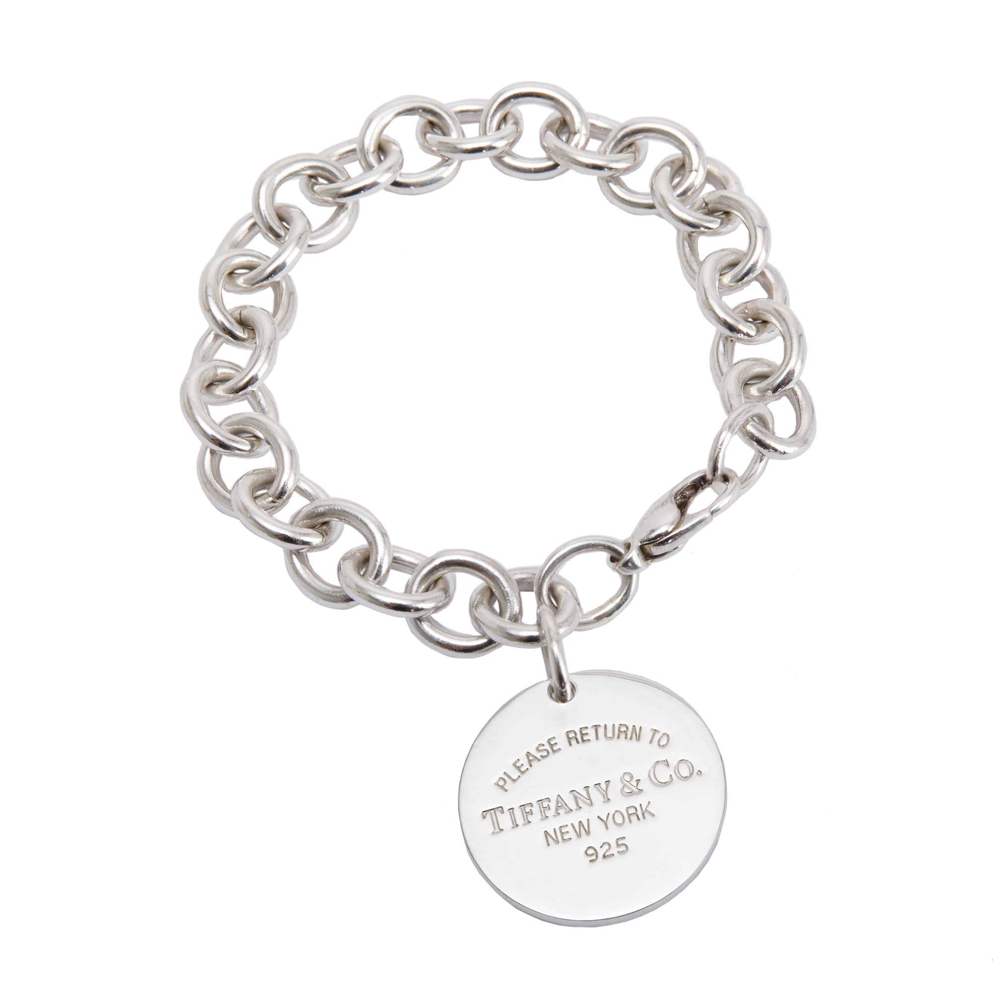 Tiffany & Co. Return to Tiffany Round Tag Charm Bracelet – OLIVER'S