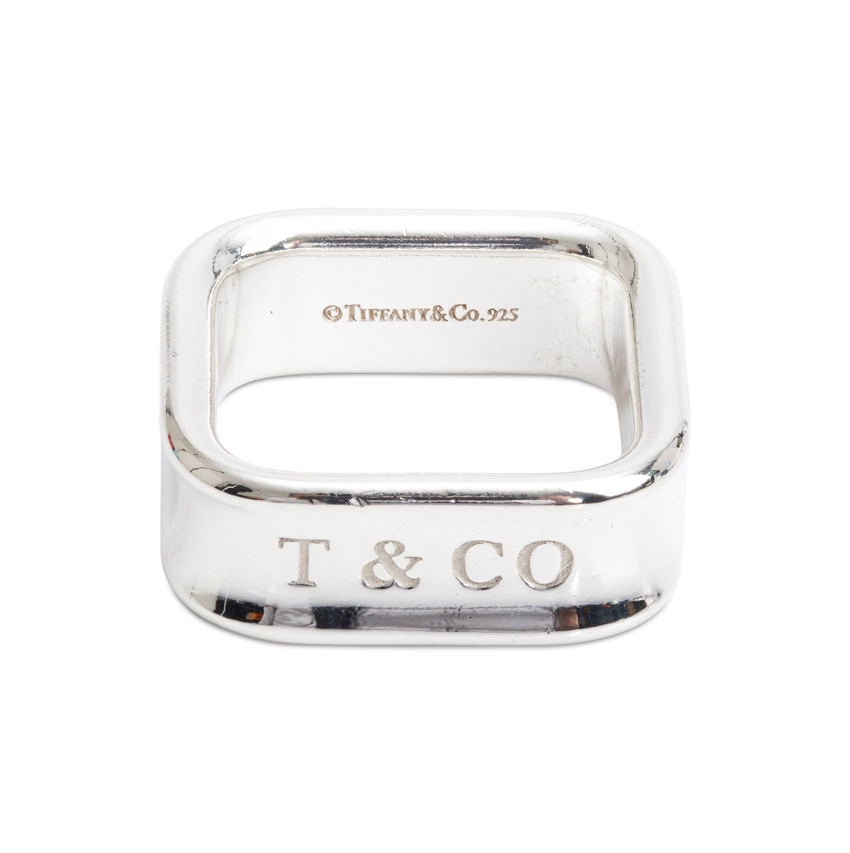 Tiffany & Co. Sterling Silver 1837 Square Ring, Size 7.5 – OLIVER'S