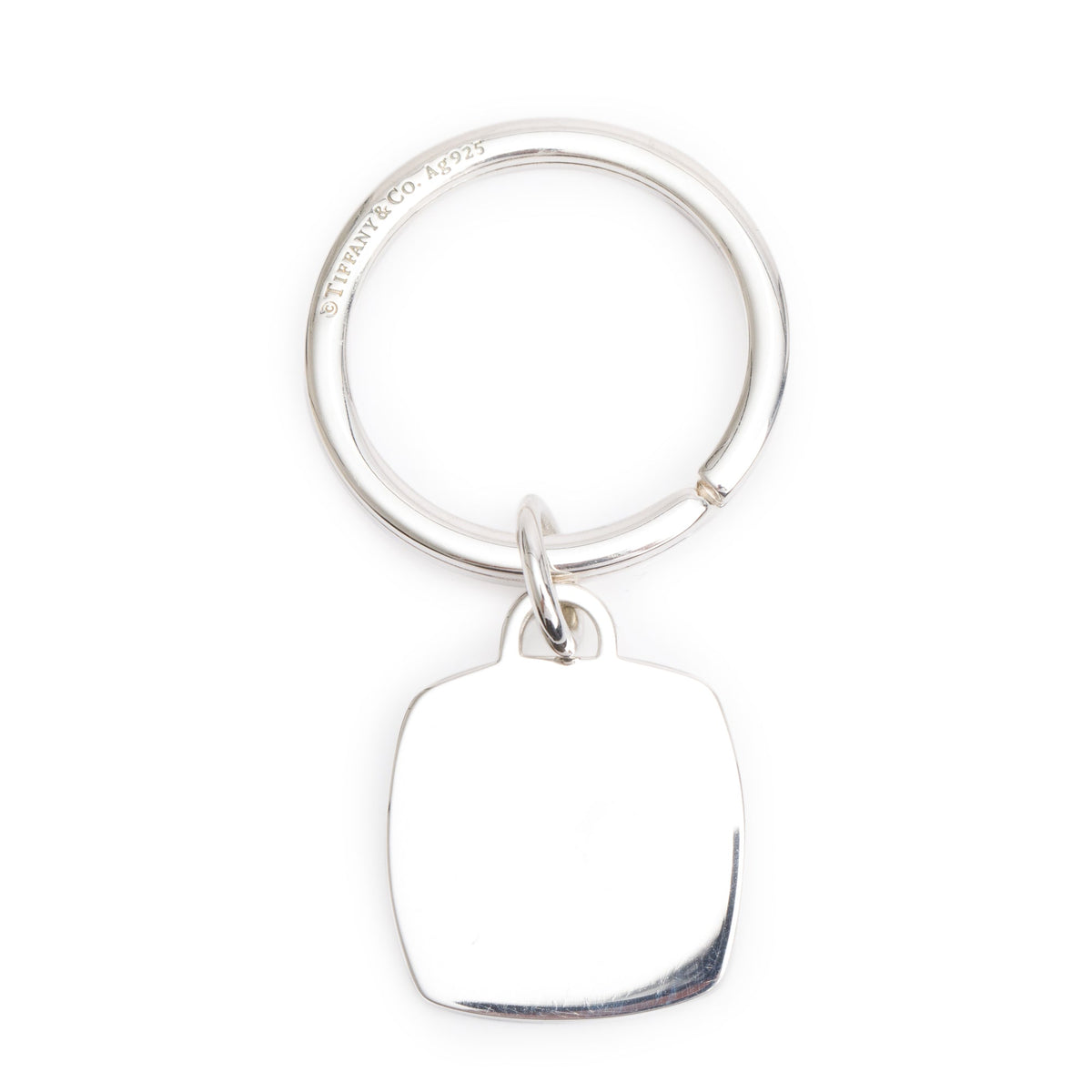 Tiffany & Co. Sterling Silver Cushion Tag Key Ring – OLIVER'S