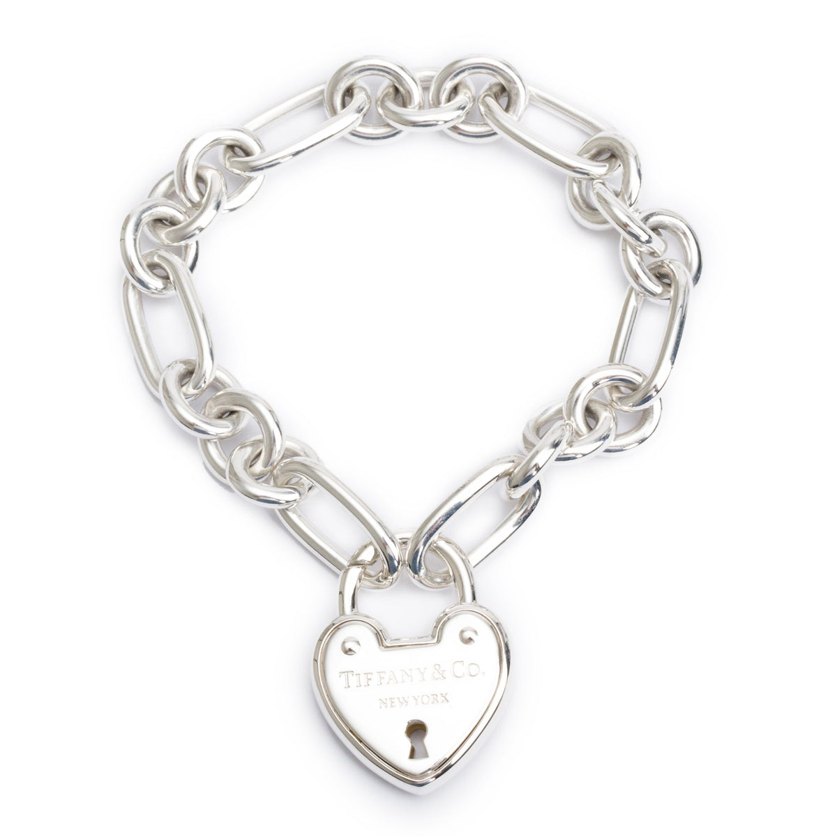 Tiffany & Co. Sterling Silver Heart Lock Bracelet – OLIVER'S