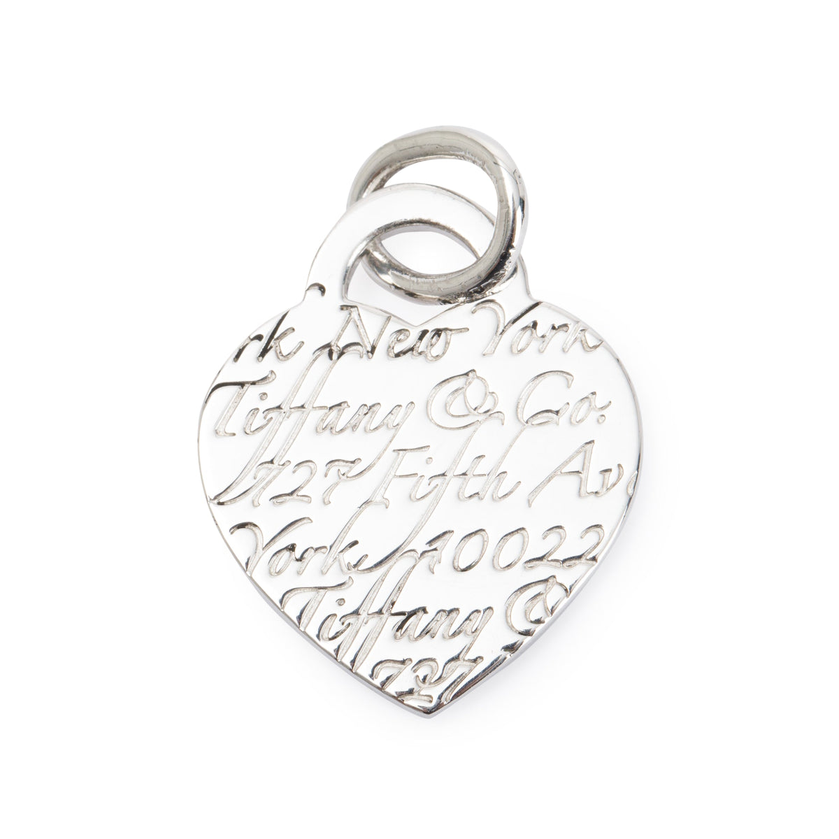 Tiffany & Co. Sterling Silver Notes Medium Heart Charm – Oliver Jewellery