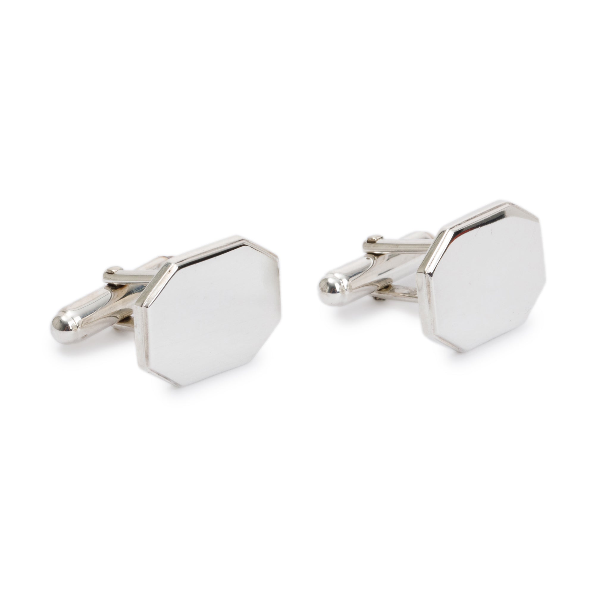 Tiffany & Co. Sterling Silver Octagonal Cufflinks – Oliver Jewellery