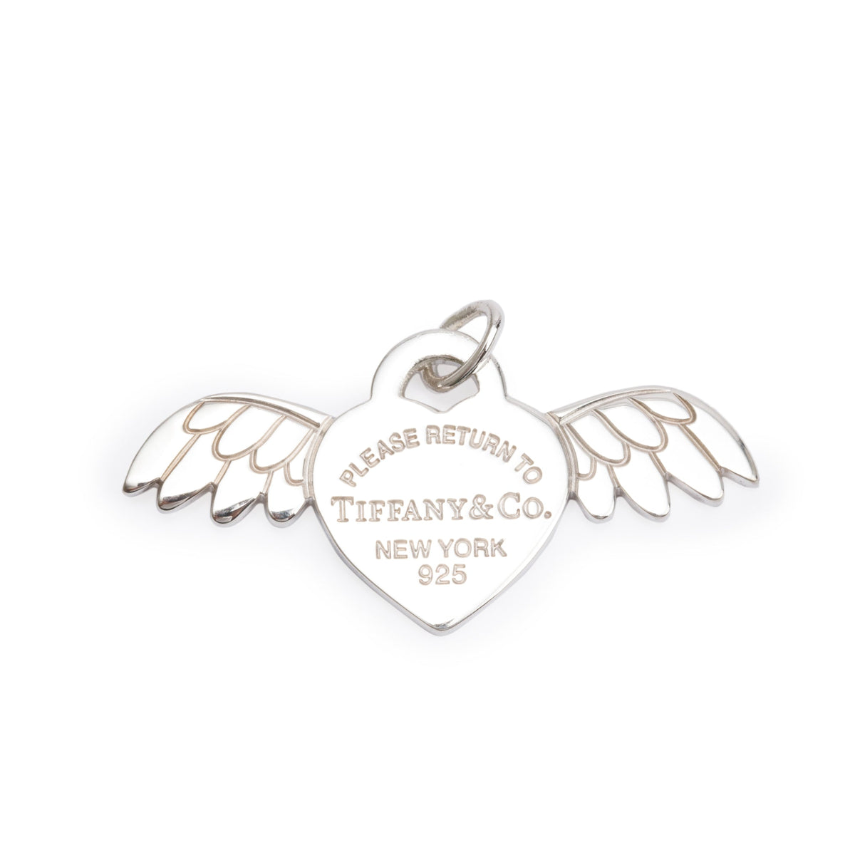 Tiffany & Co. Sterling Silver Return to Tiffany Angel Wings Heart Tag ...