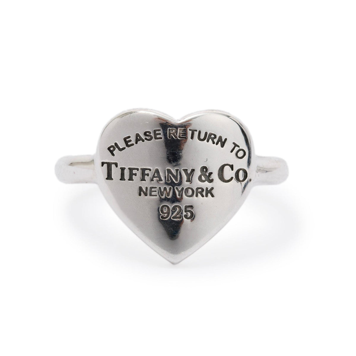 Tiffany & Co. Sterling Silver Return to Tiffany Heart Tag Ring – OLIVER'S
