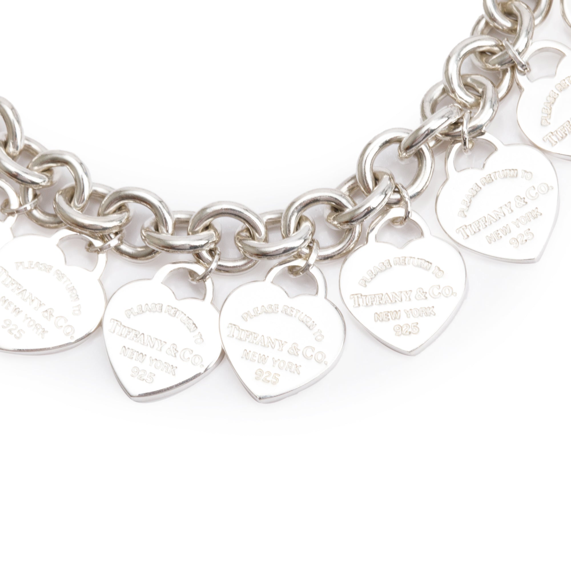 Tiffany Multi Heart Tag Bracelet