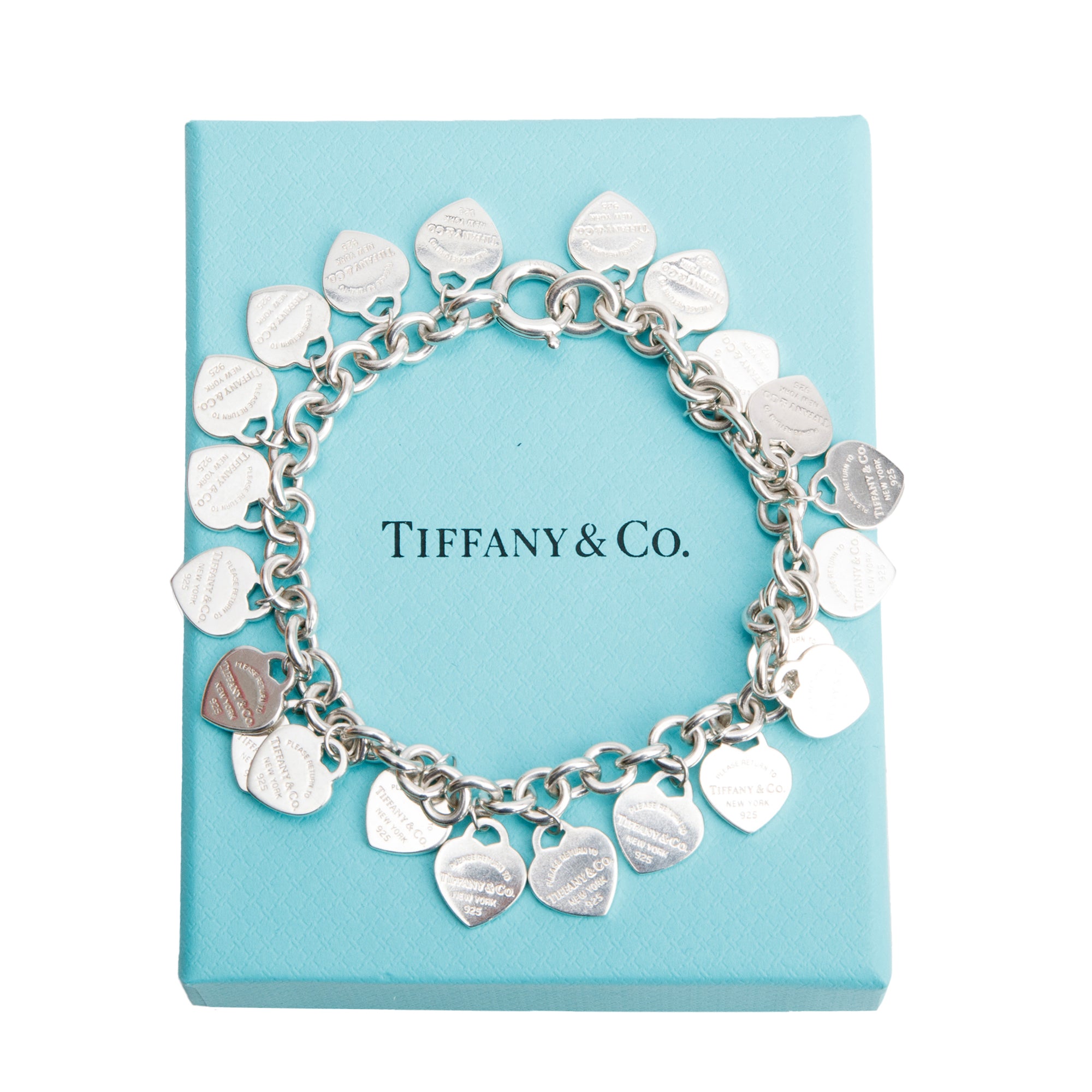 Tiffany Multi Heart Tag Bracelet