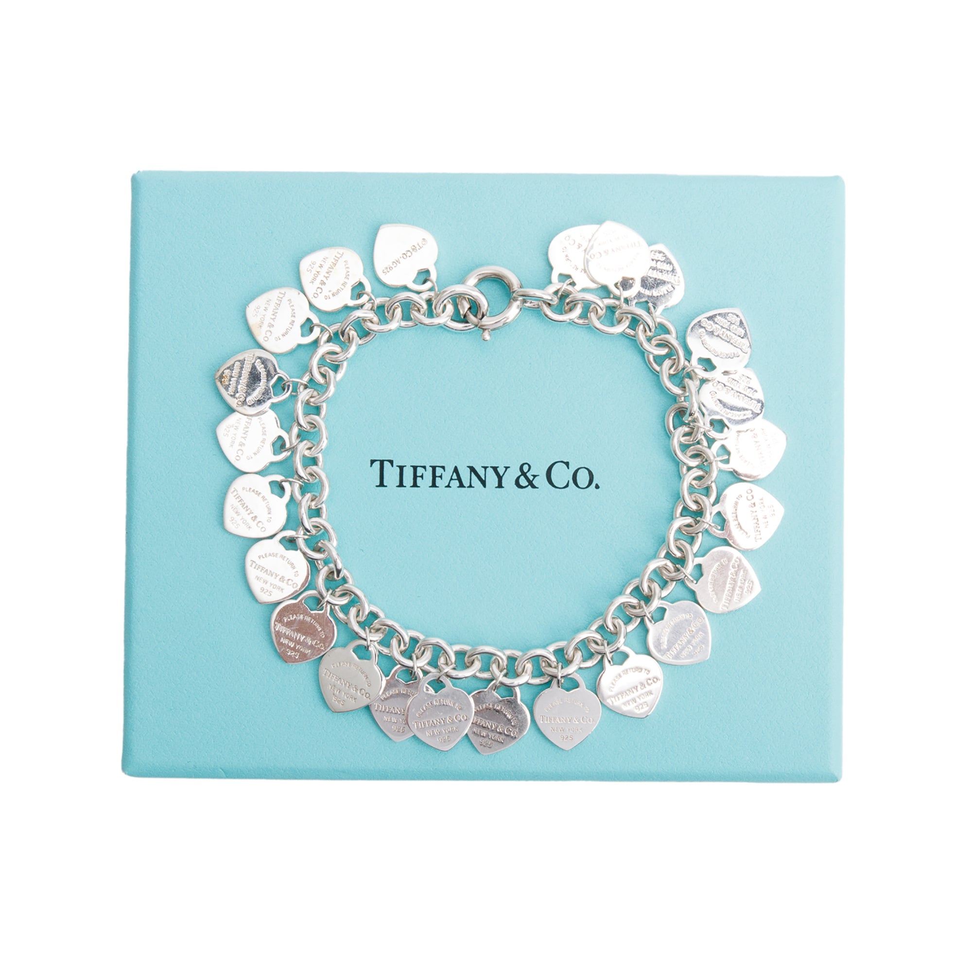Tiffany Multi Heart Tag Bracelet